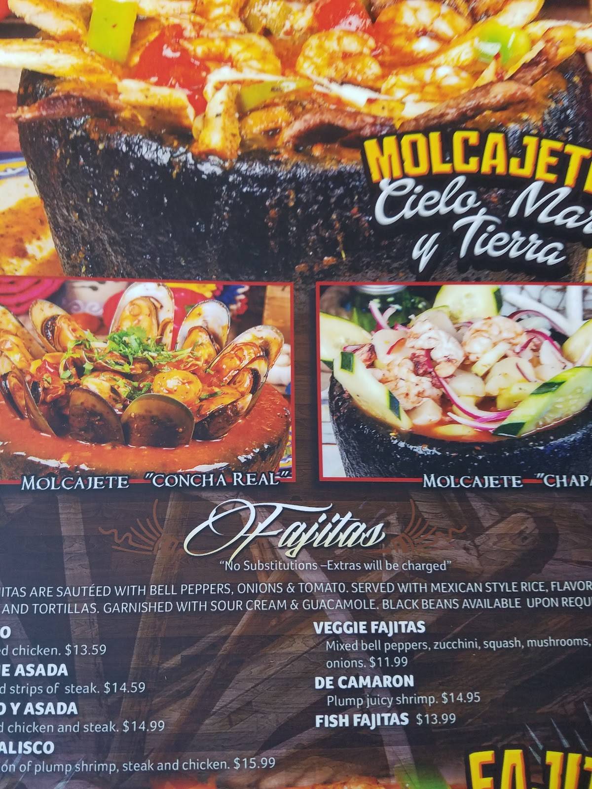 Menu at Tacos Jalisco restaurant, Reno, Lemmon Dr