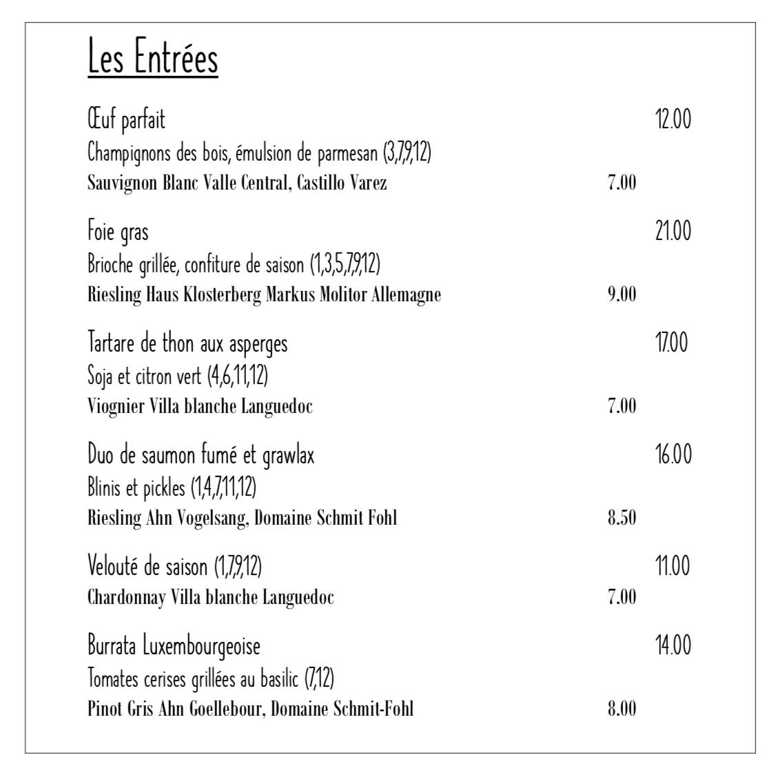 Menu au AU P'TIT MAX - KIRCHBERG restaurant, Luxembourg, 23 Rue de la ...