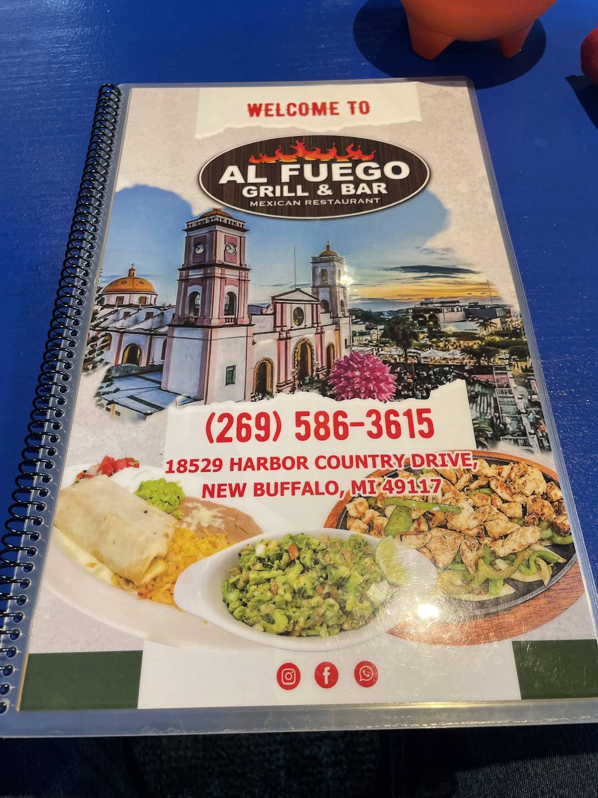 Menu at Al Fuego Grill & Bar, New Buffalo