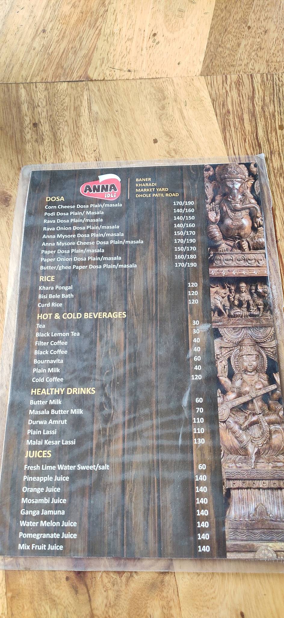Menu at ANNA, Pune, 281
