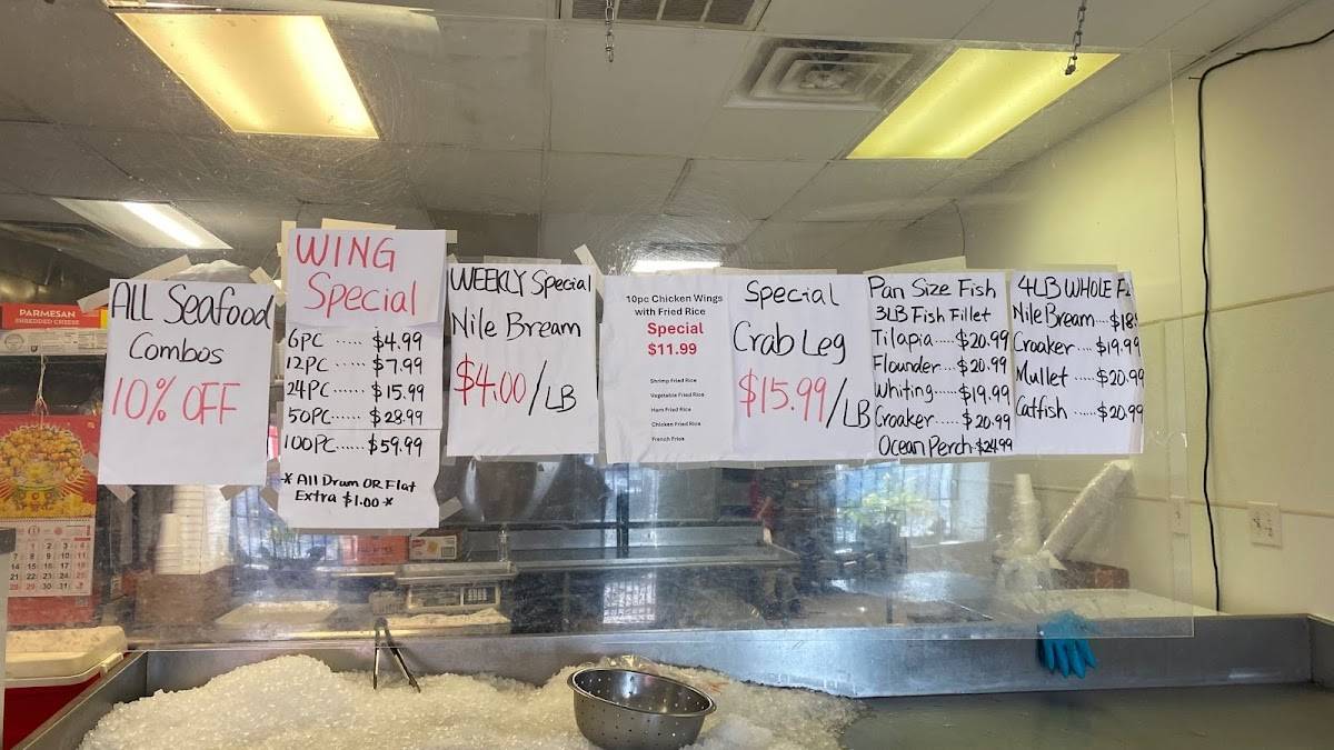 Menu at Augusta Fish Market & Restaurant, Augusta