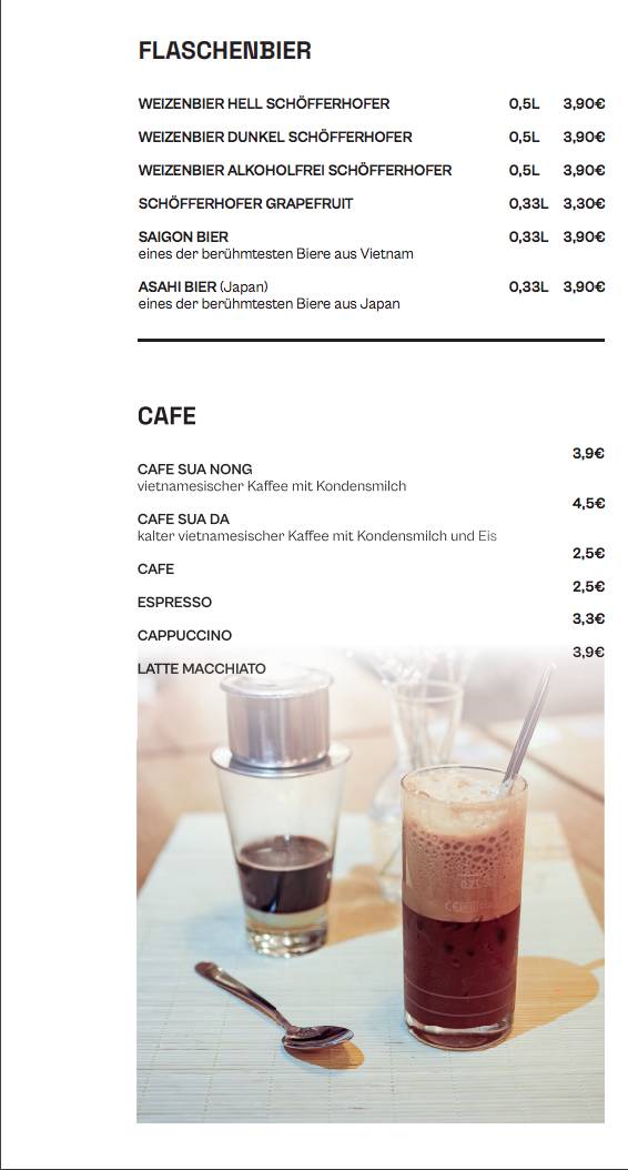 Menu at Bach Tra Cuisine Hamm restaurant, Hamm