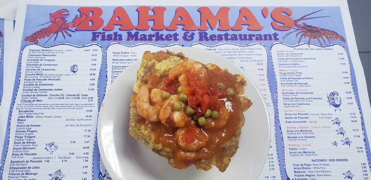 Menu at Bahamas Fish Market & Restaurant, Miami