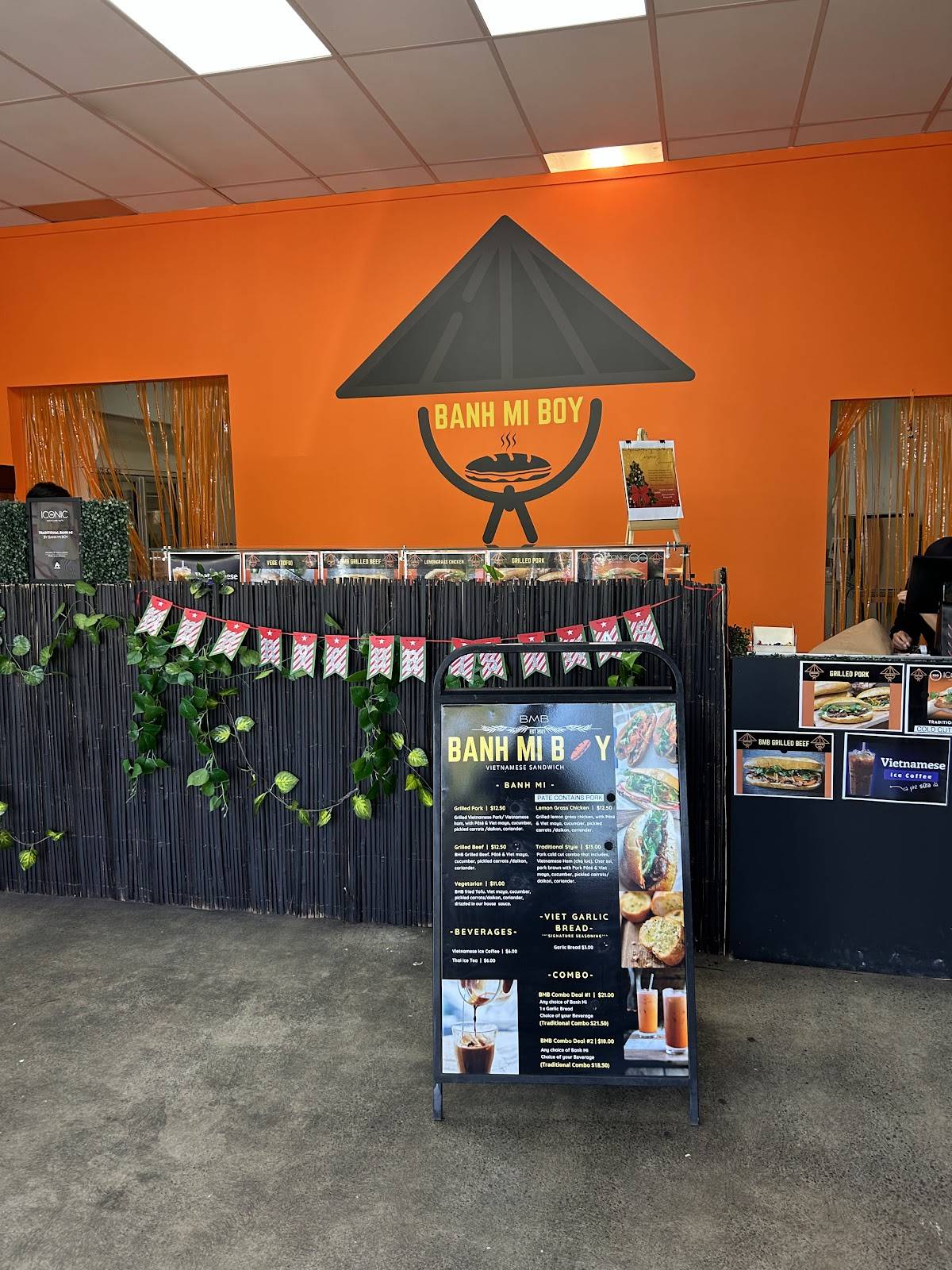 Menu at Banh Mi Boy restaurant, Auckland