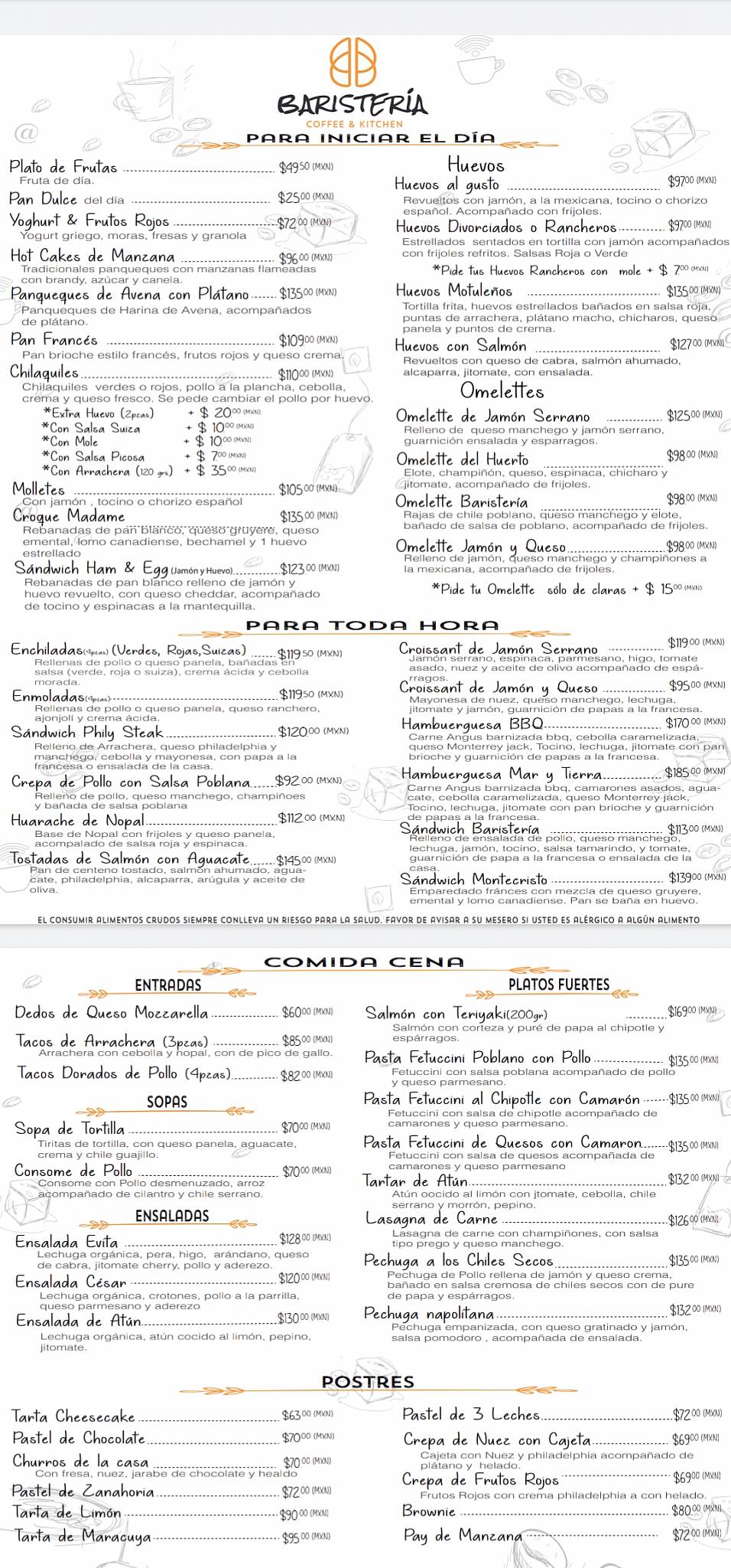 Carta de Baristería, Santiago de Querétaro