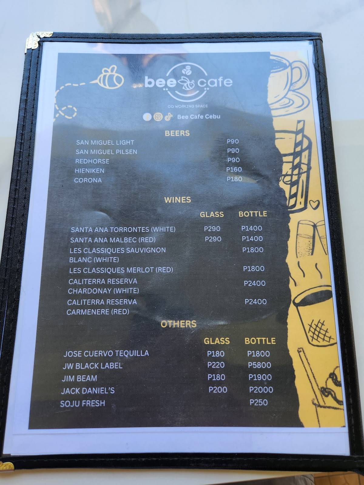 Menu at Bee Cafe Cebu, Cebu City