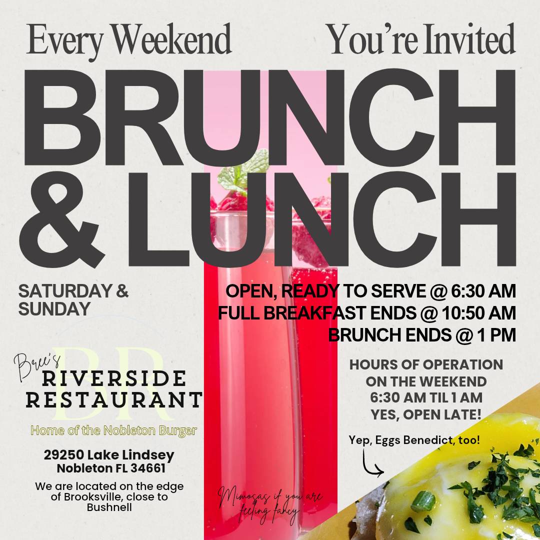 Menu at Bree’s Riverside Restaurant, Nobleton