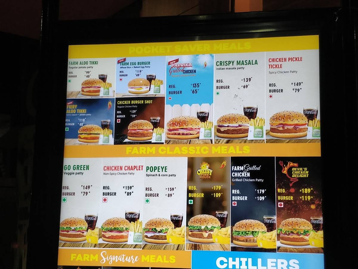 Menu at Burger Farm, Jodhpur, 531B