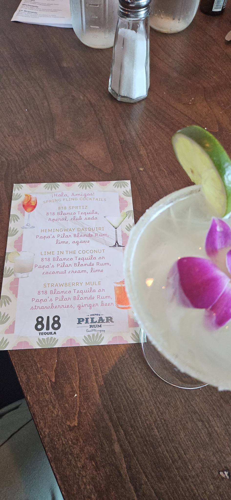 Menu at COA mexican eatery & tequileria restaurant, La Conner