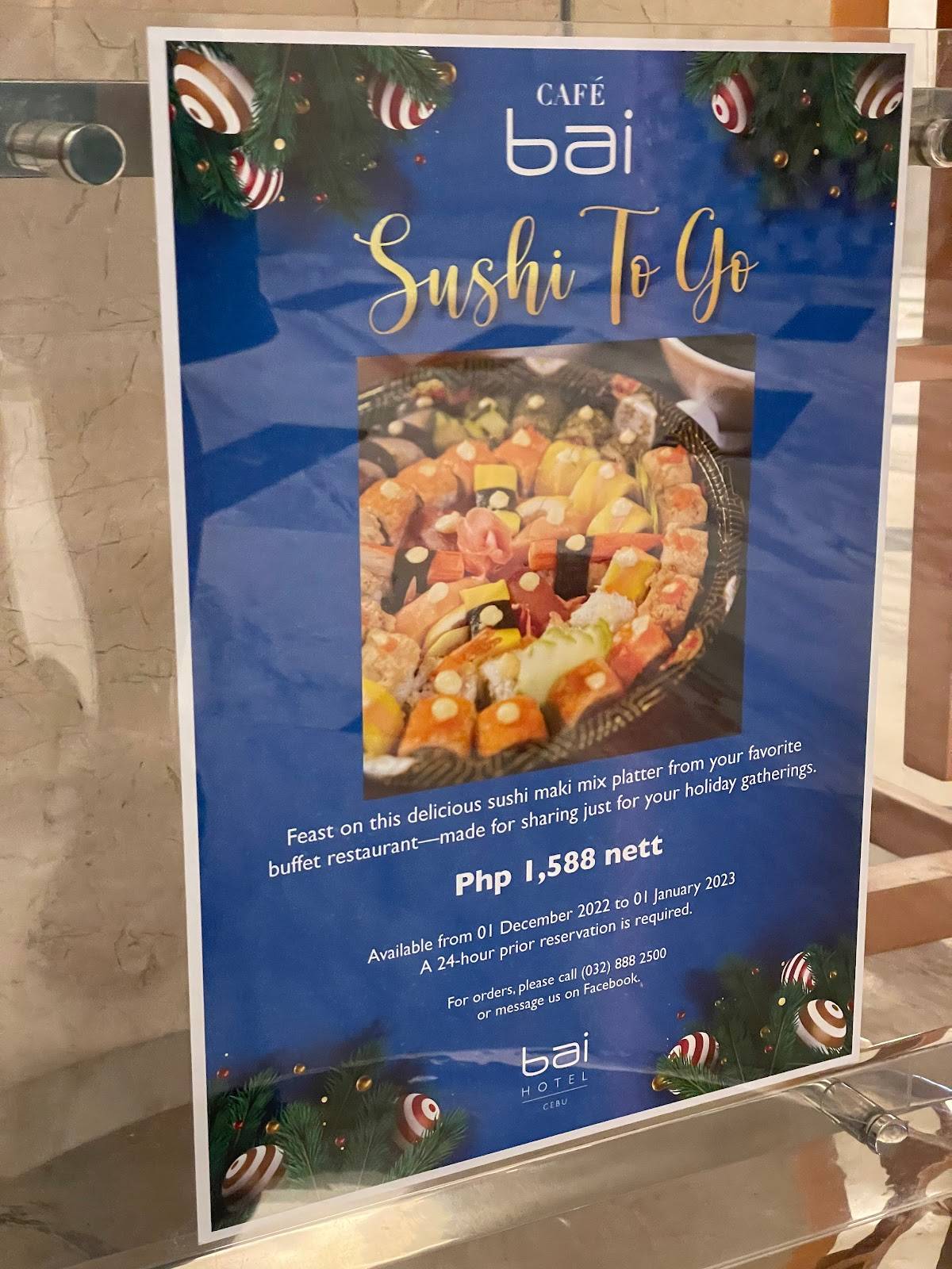 Menu at Cafe bai, Mandaue City, Ouano Ave