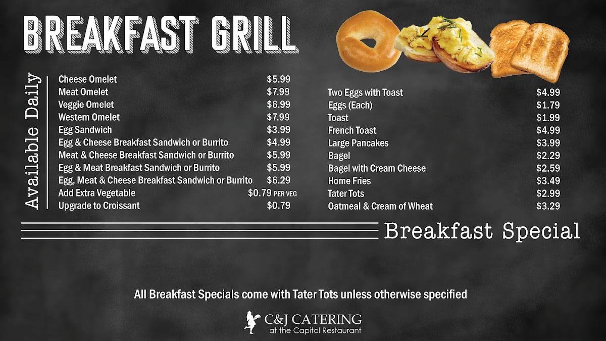 Menu at Capitol Restaurant by C&J, Harrisburg