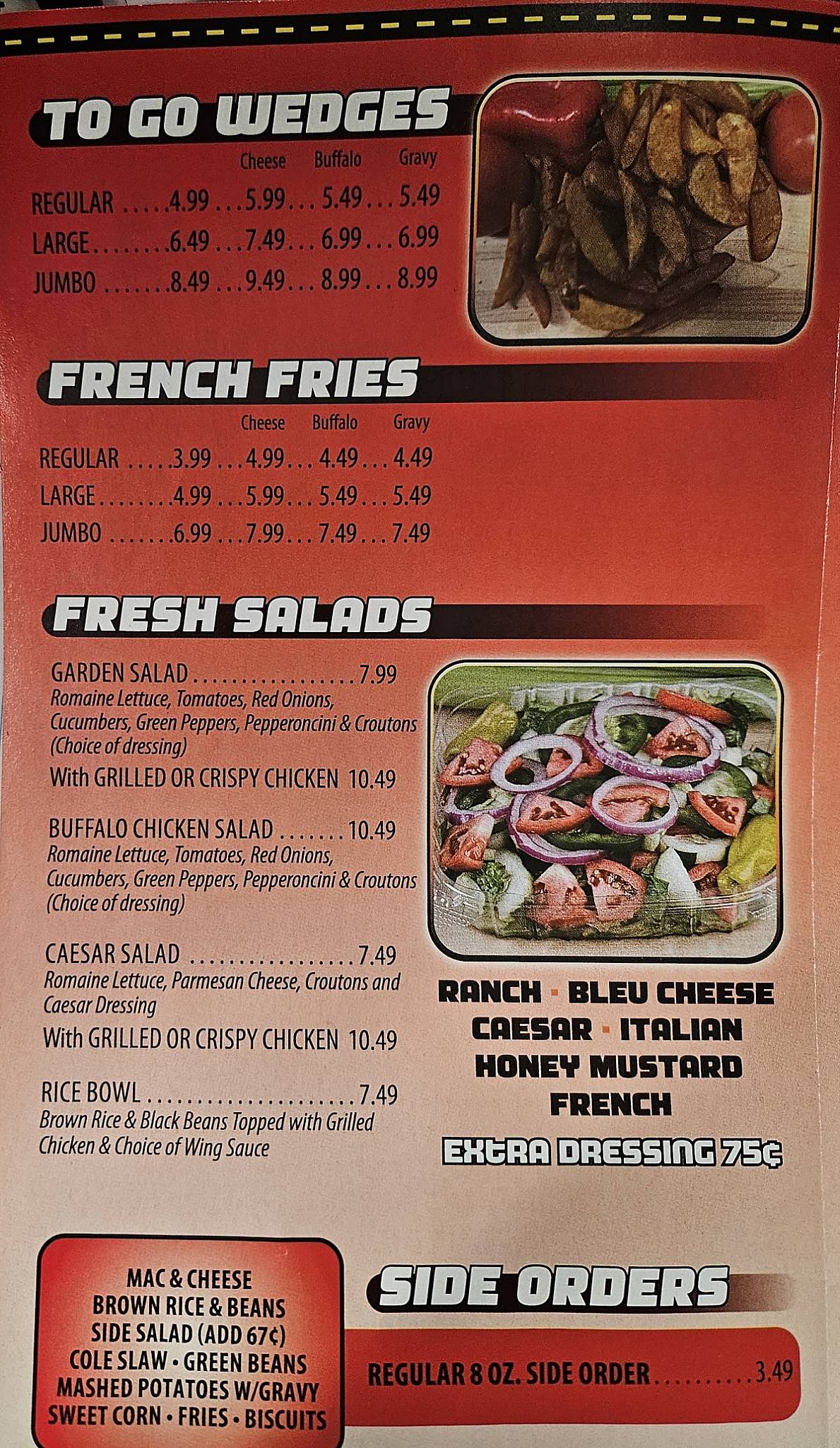 Menu at Chicken to Go restaurant, Hamilton Township, S Broad St