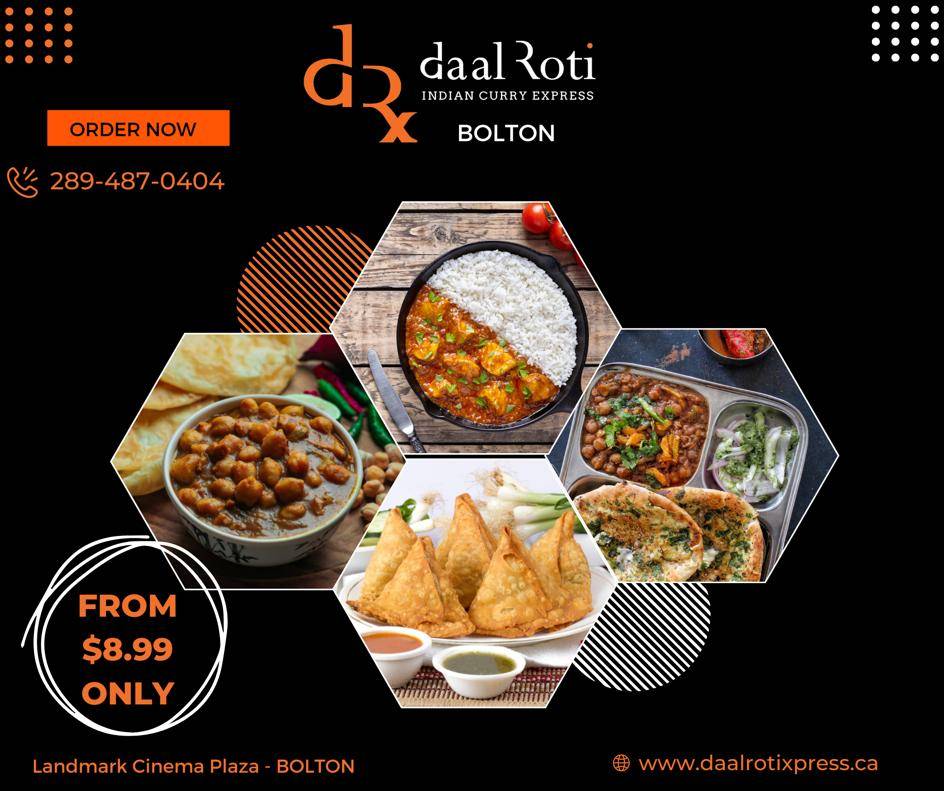 Menu au Daal Roti Indian Restaurant, Caledon