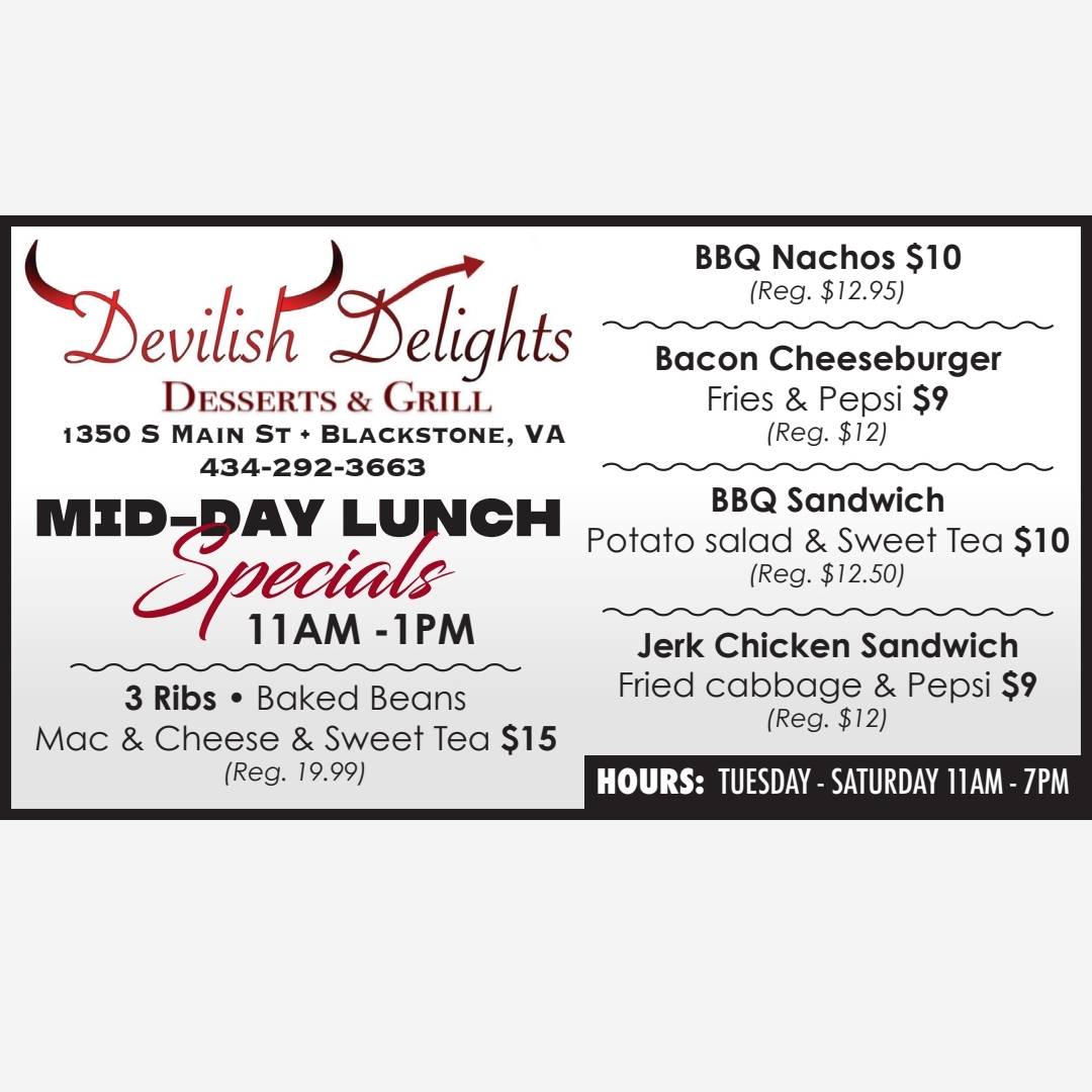 Menu at Devilish Delights Desserts And Grill, Blackstone