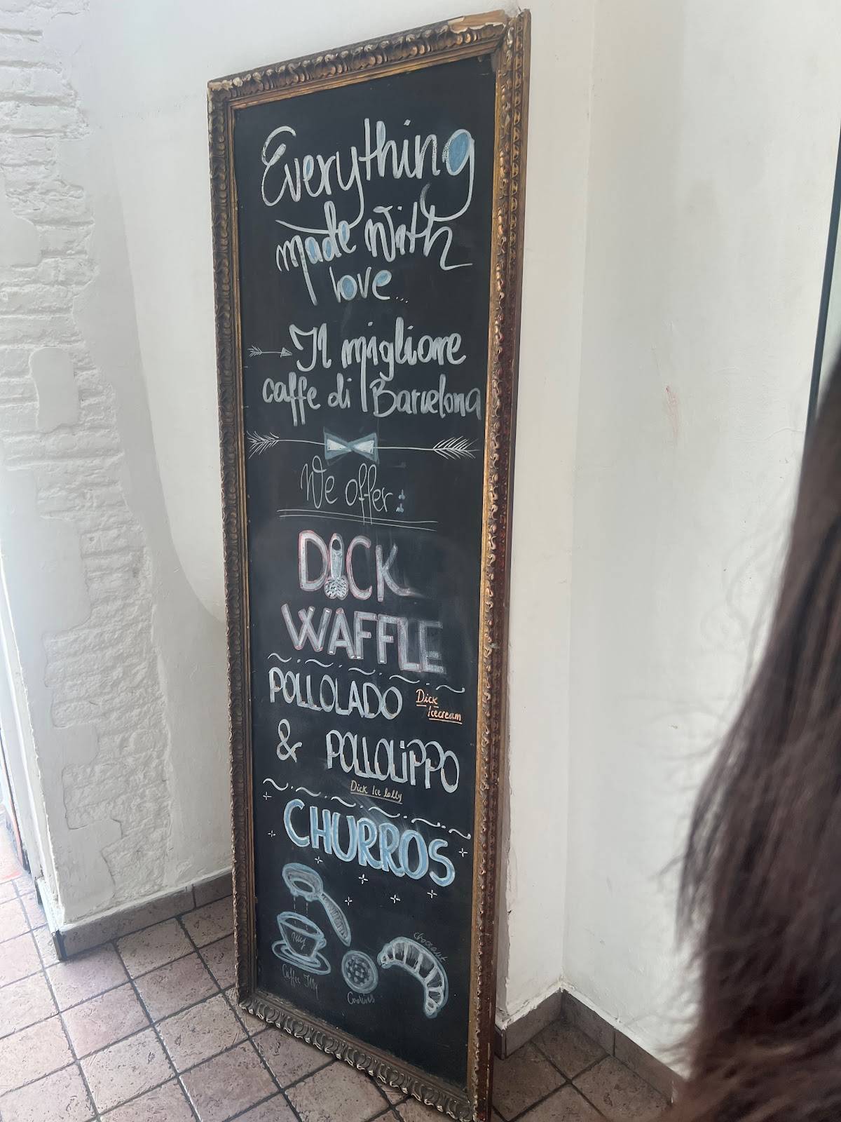 Menu at Dick Waffle - La Polleria de Barcelona, Barcelona