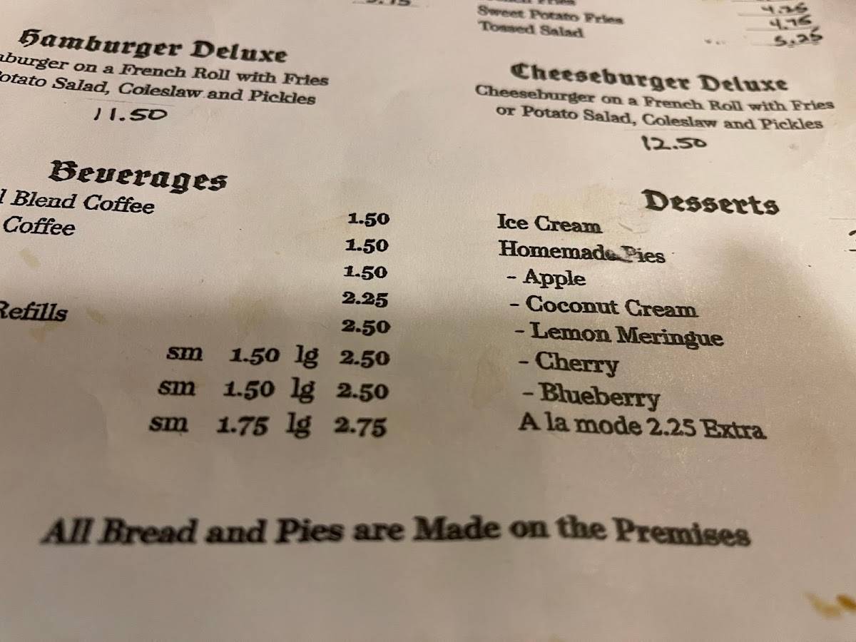 Menu at Elias Cole restaurant, Wantage