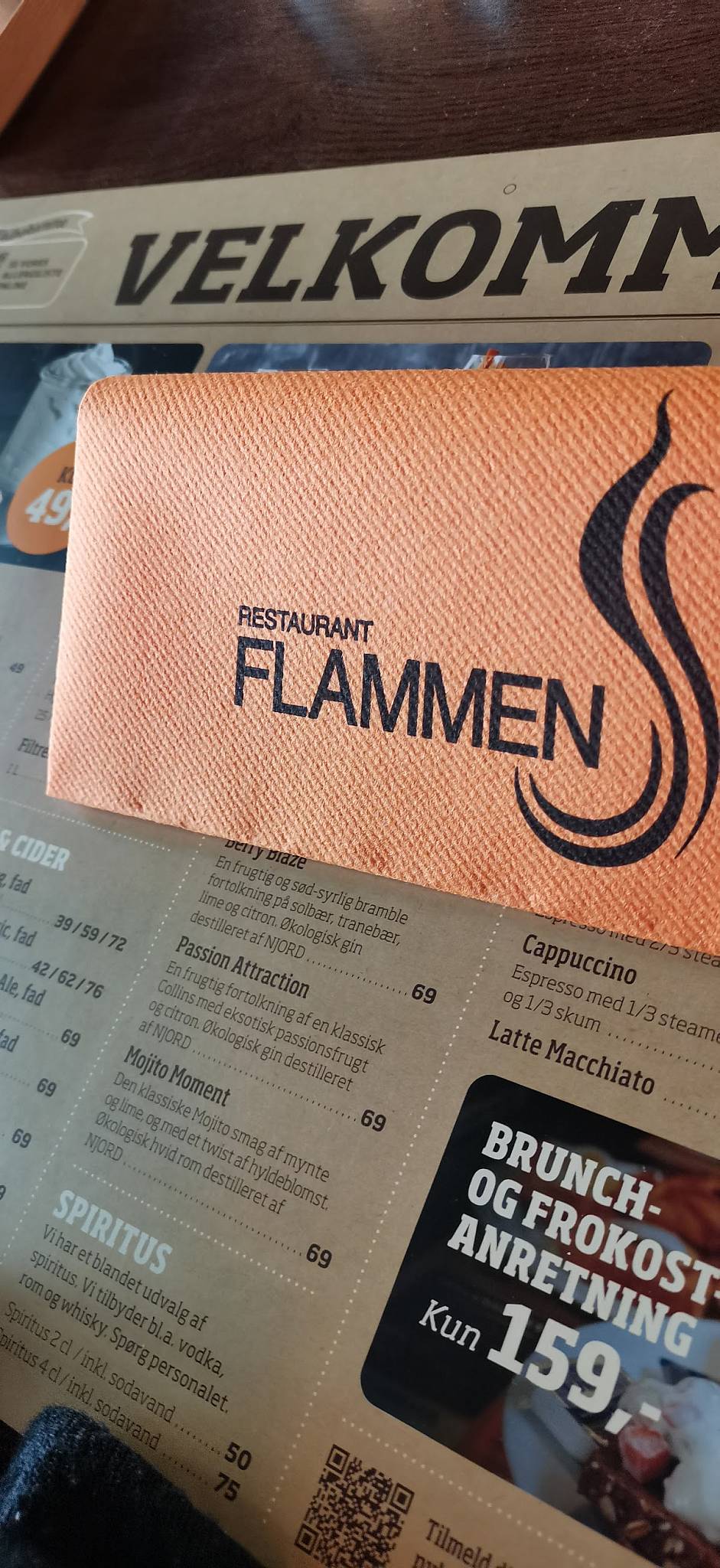 Speisekarte von Restaurant Flammen, Kolding