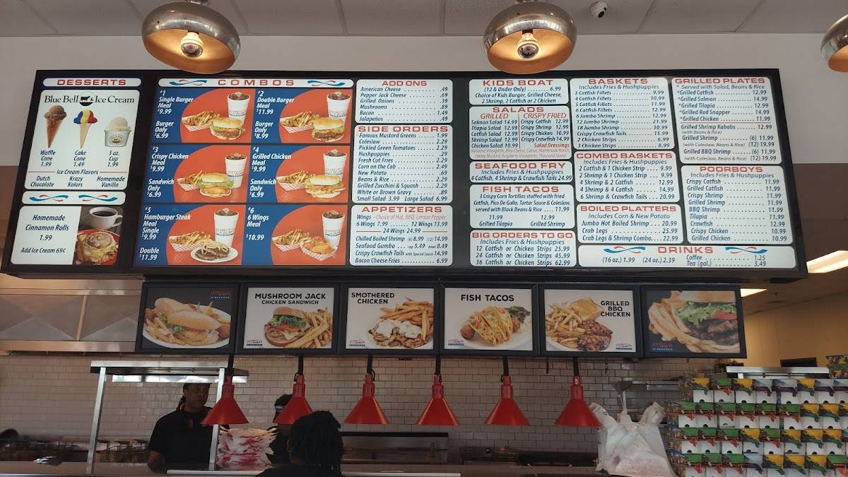 Menu at Flying Burger restaurant, Magnolia