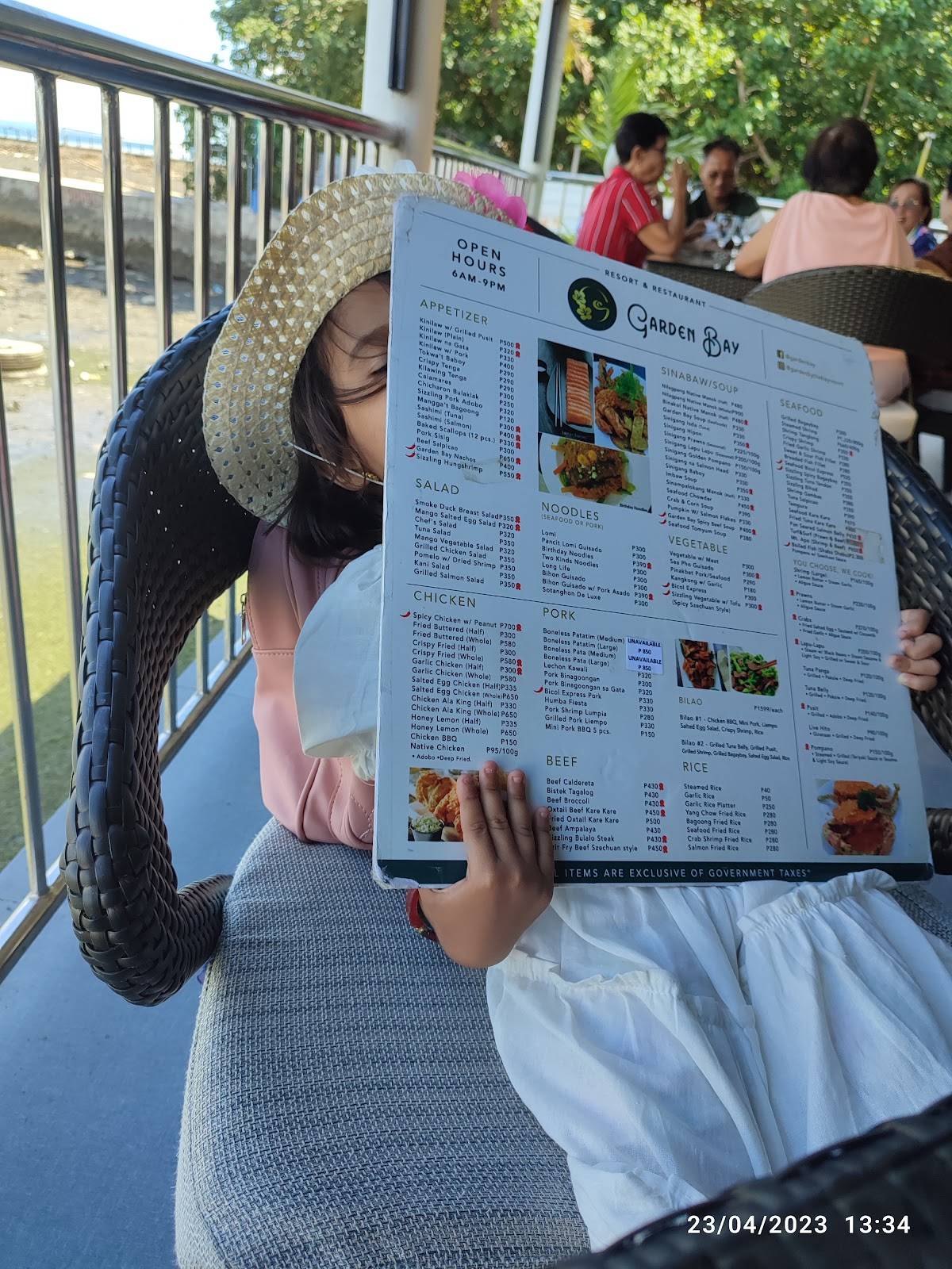 Menu at Garden Bay Restaurant & Resort, Davao City