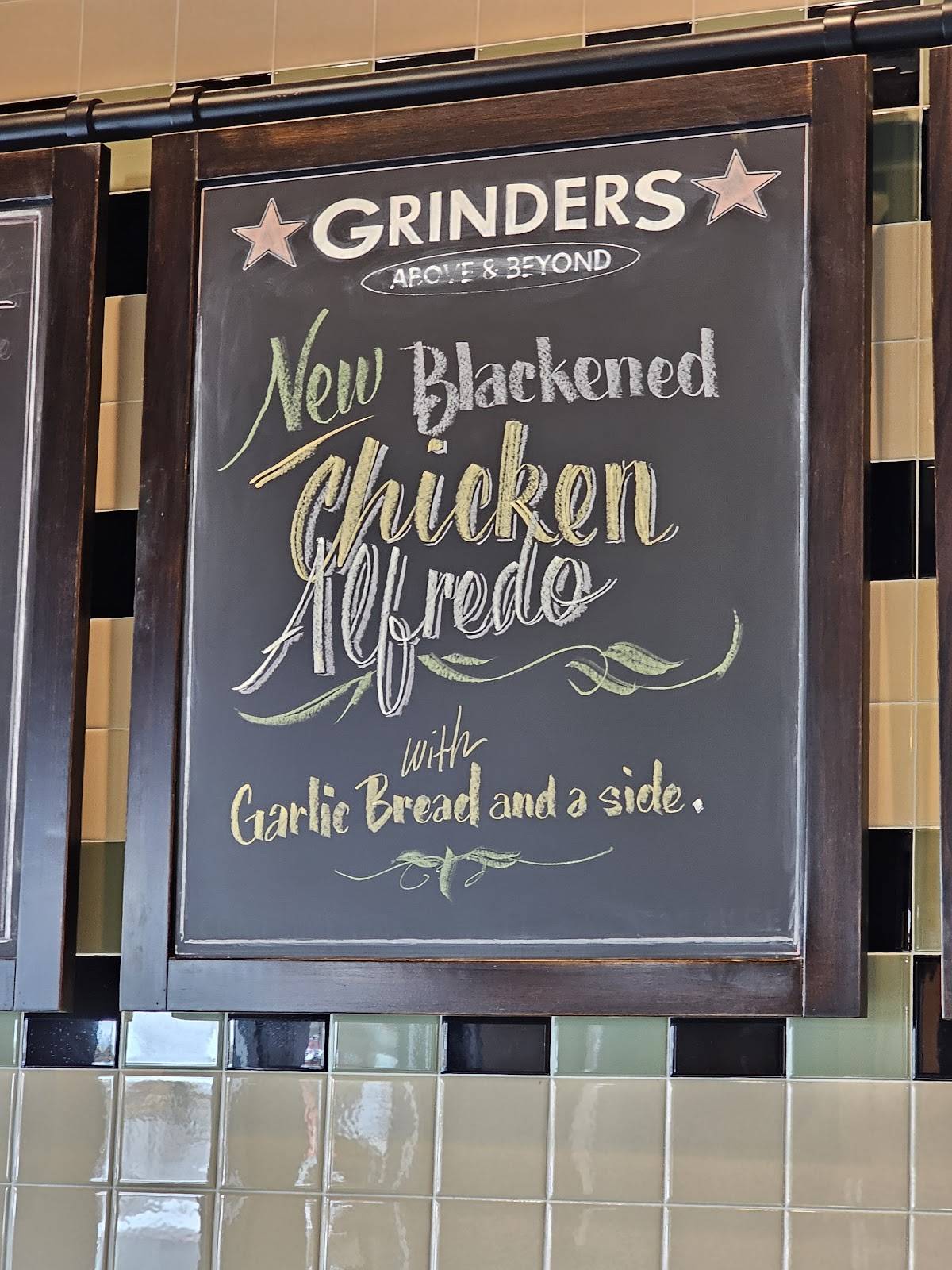 Menu at Grinders Above & Beyond of Louisville restaurant, Louisville