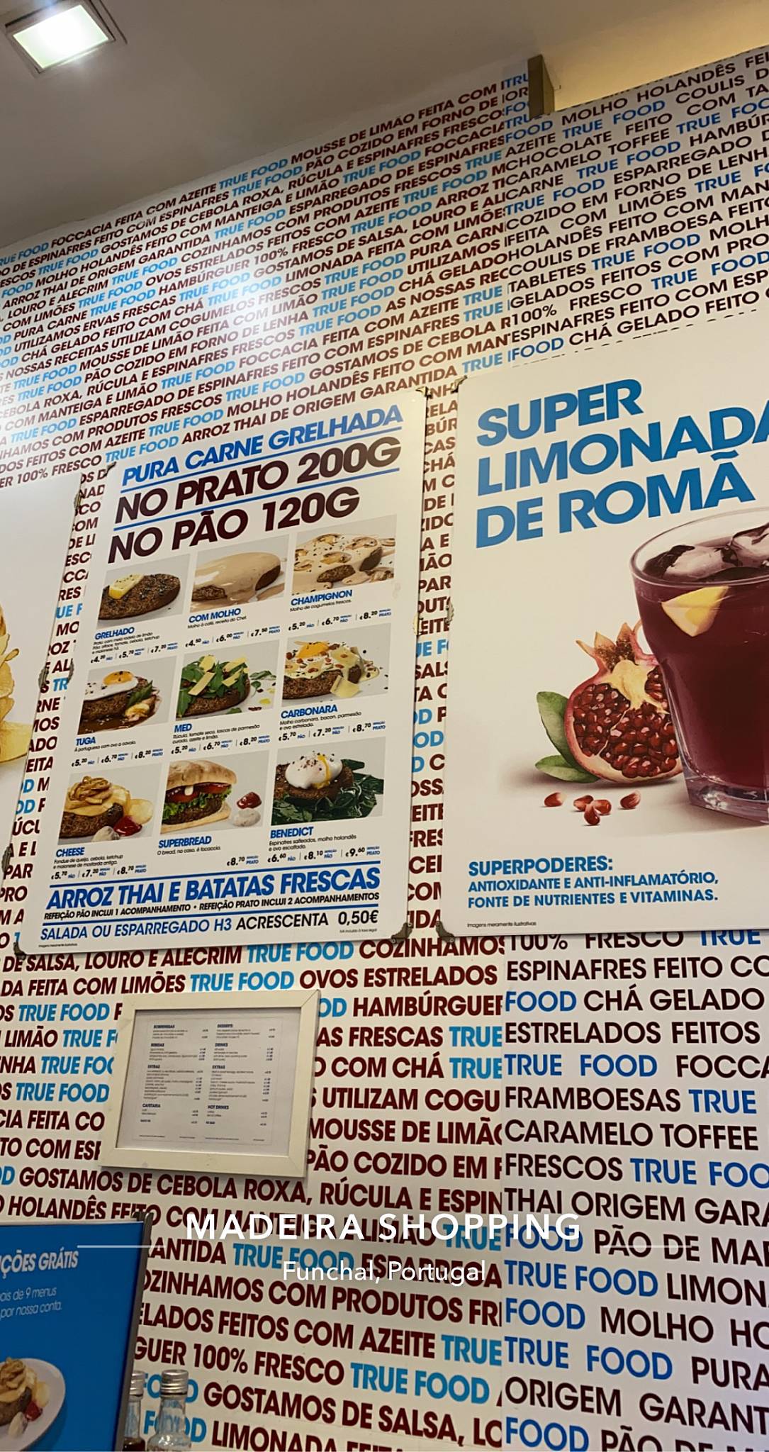Menu em H3 restaurante, Funchal, Caminho Santa Quitéria 45
