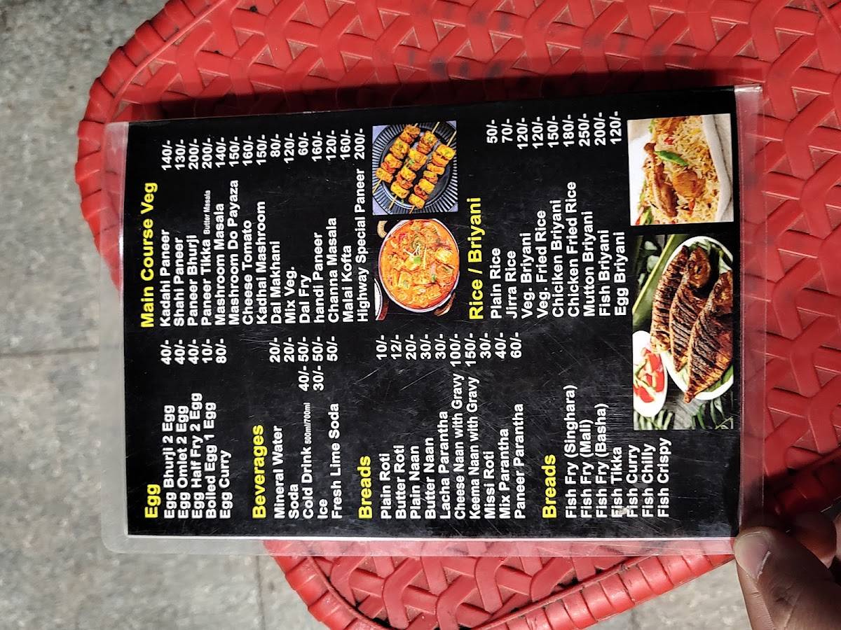 Menu at Highway Chicken Corner, Dera Bassi