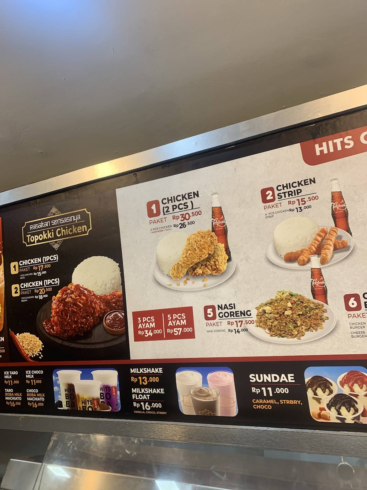 Menu at Hits Chicken Bravo Cepu restaurant, Balun