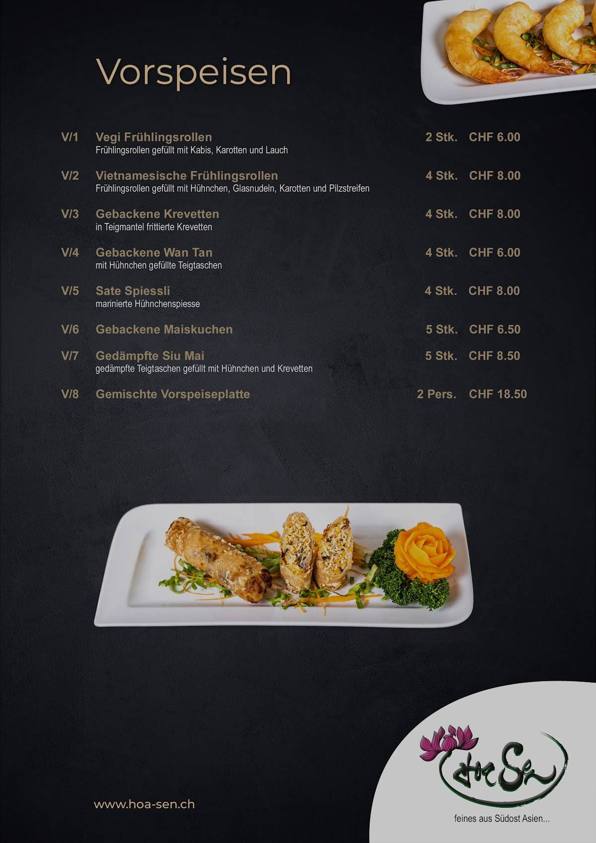 Menu au Hoa-Sen, Derendingen