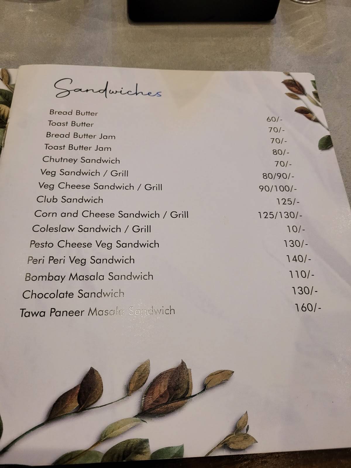 Menu at House Of Veg, Pune