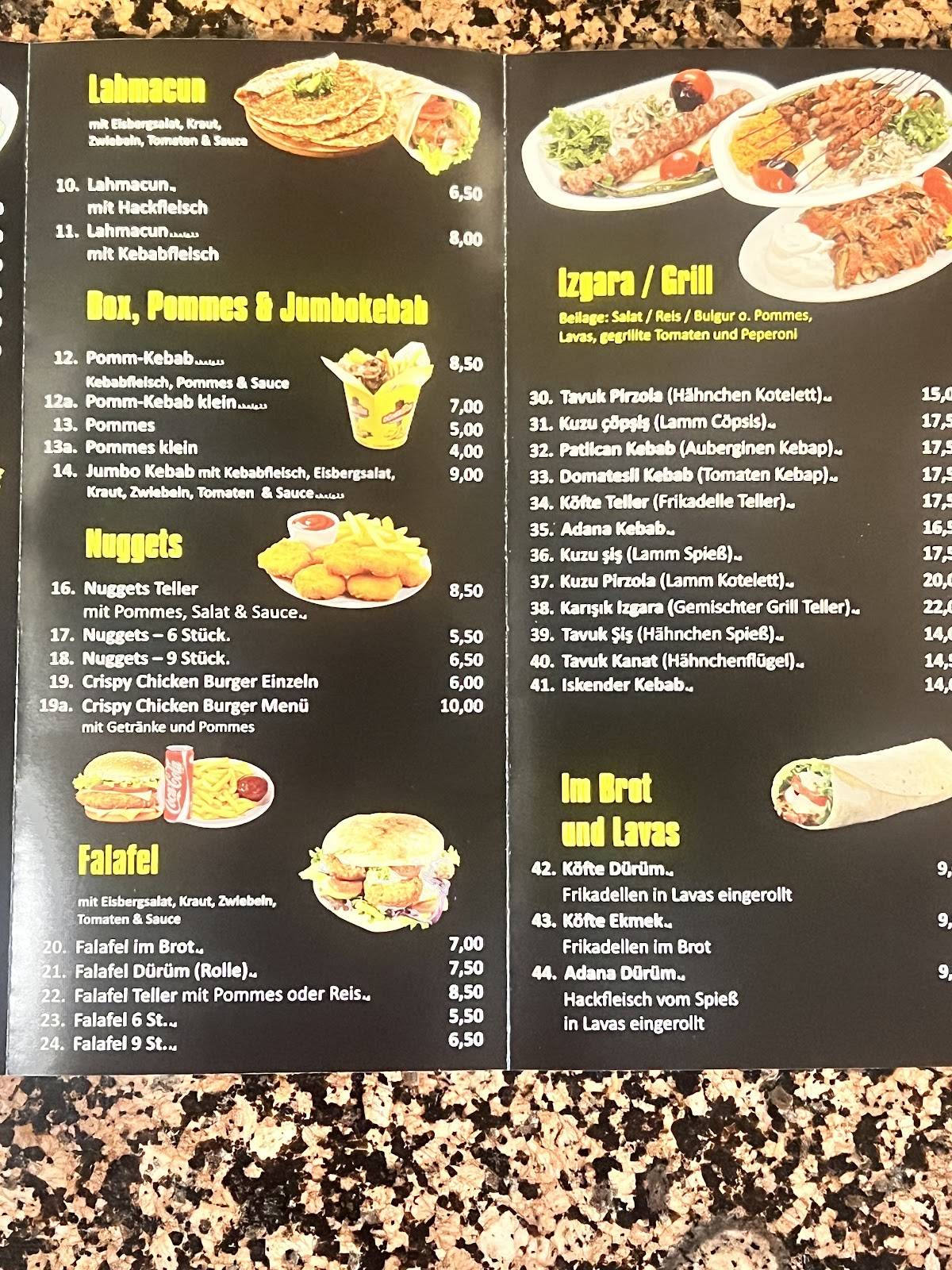 Speisekarte von Istanbul Grill Haus restaurant, Petersberg