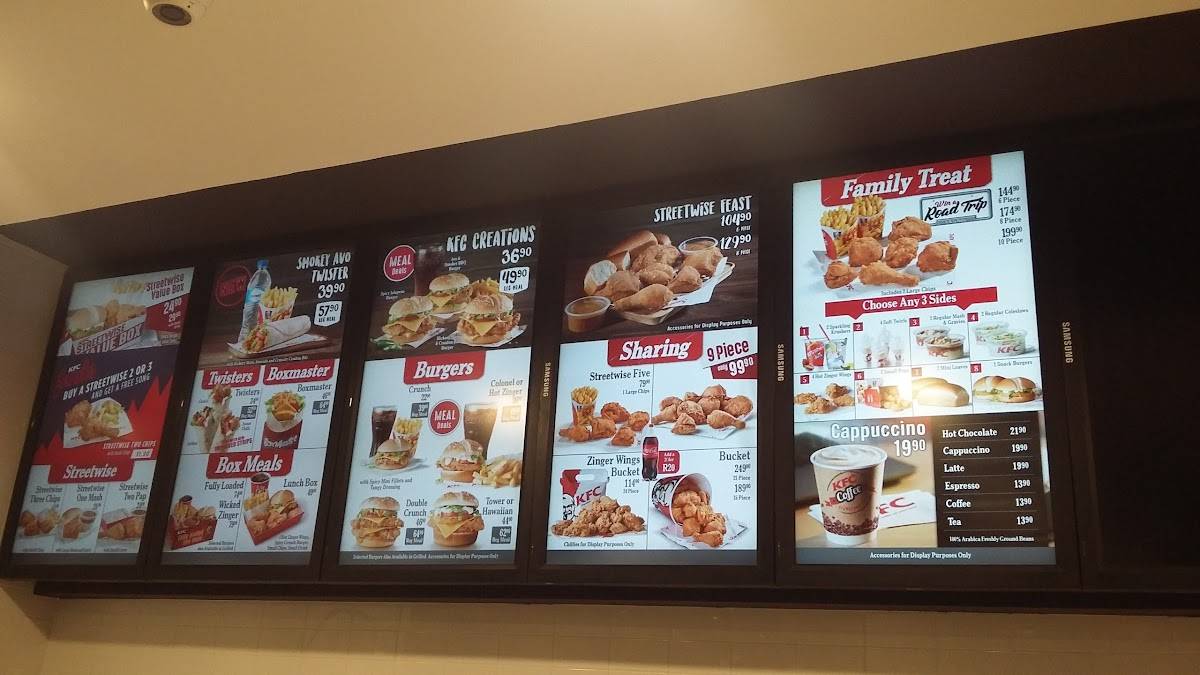 Speisekarte von KFC Strubensvalley restaurant, Roodepoort, Cnr Hendrik ...