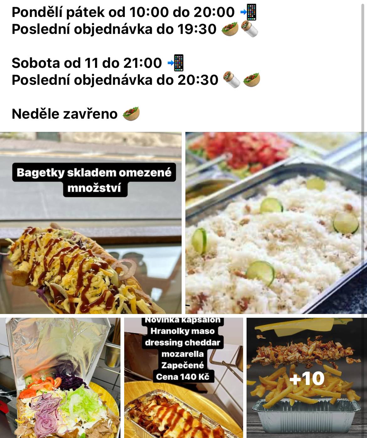 Menu at Kebab Grill Hrob restaurant, Hrob
