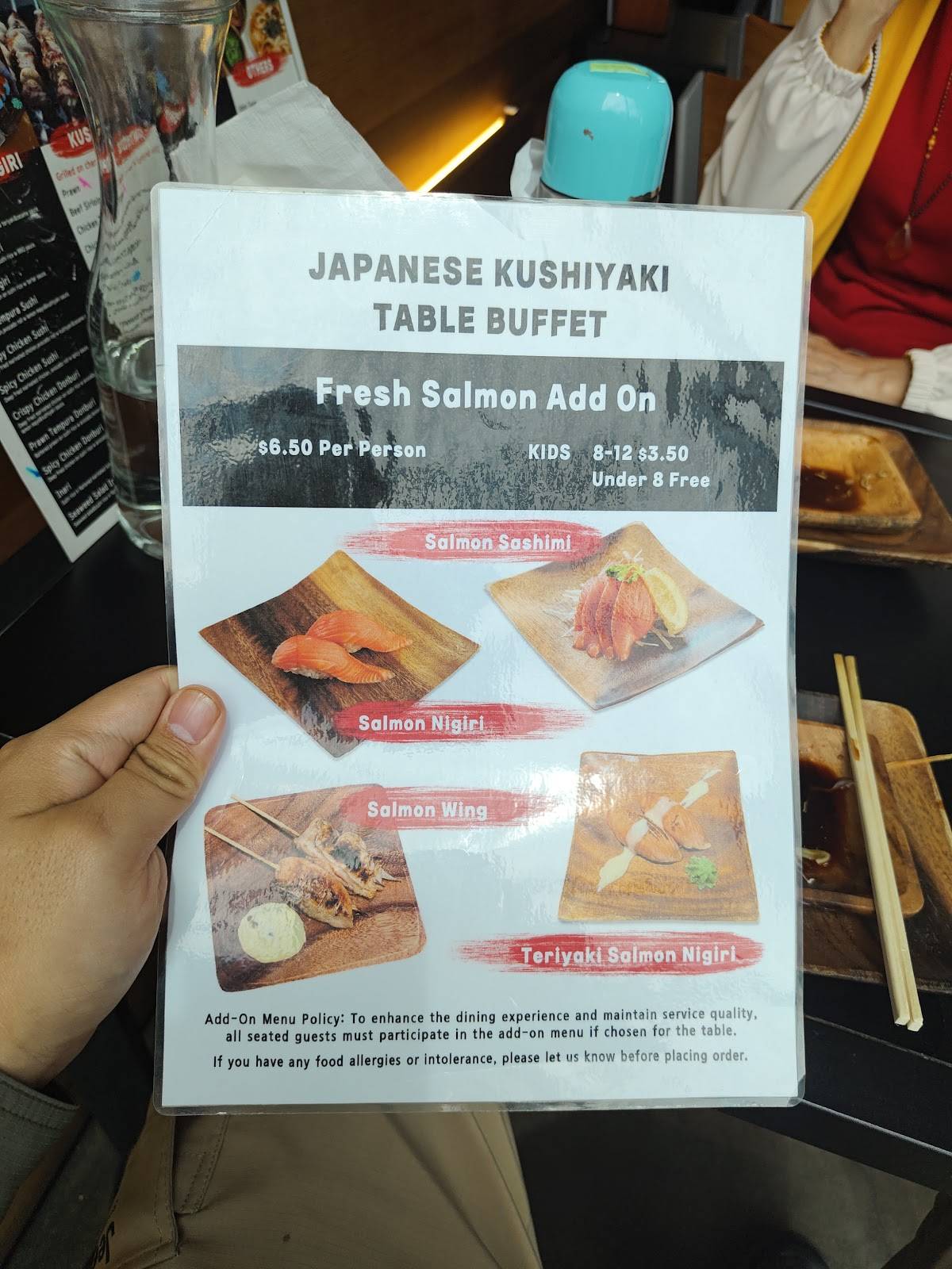Carta del restaurante Koji Kushi (Japanese Skewers) Buffet, Christchurch
