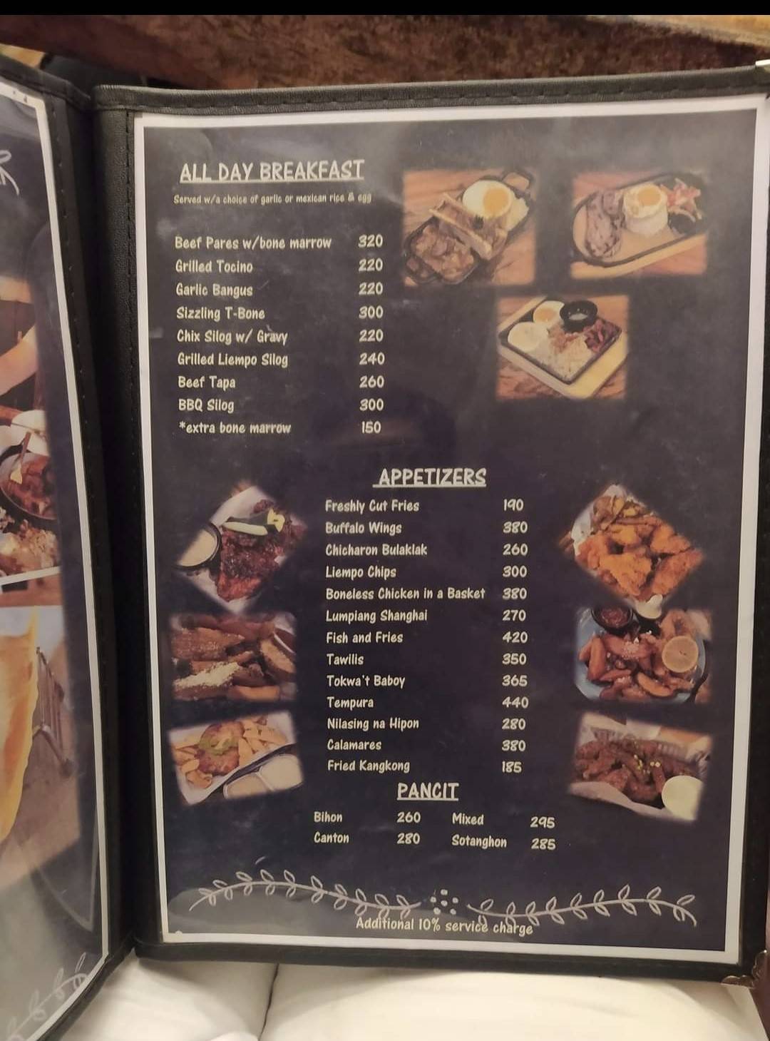 Menu at Kubli Cafe Bistro Silang, Silang