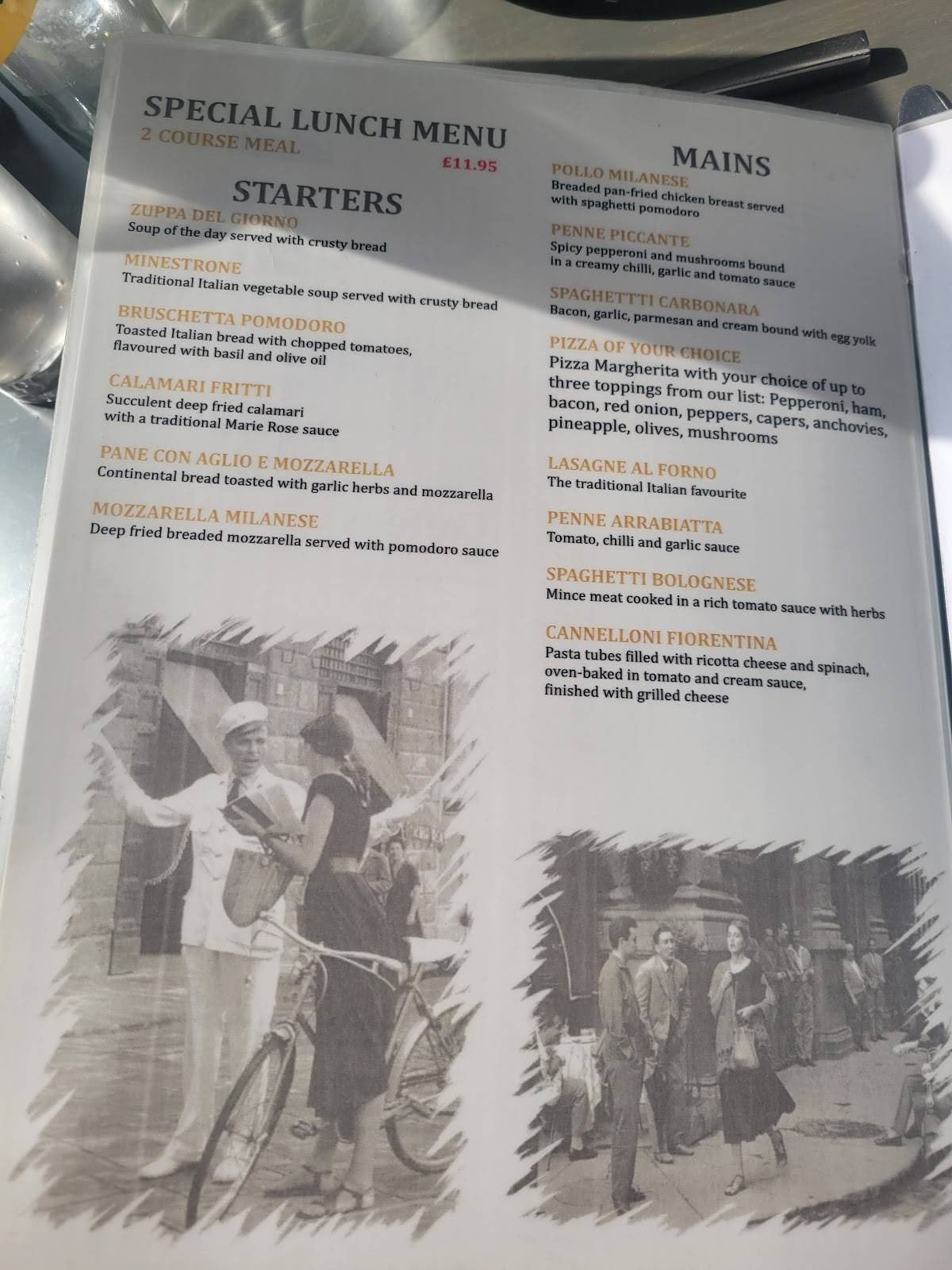 Menu at La Casa Bella restaurant, Inverurie
