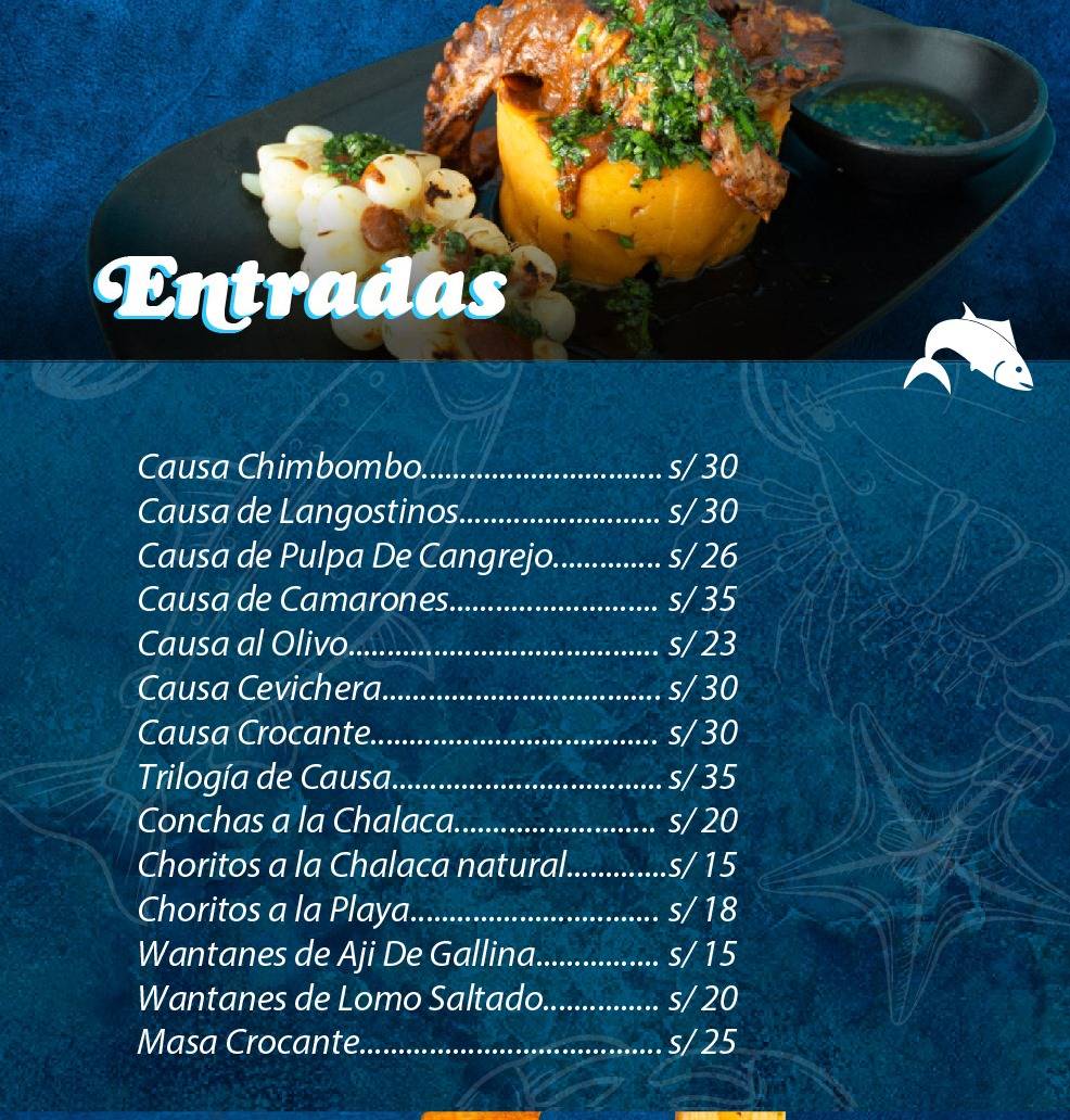 Carta del restaurante La Picada Cevicheria, Lurin