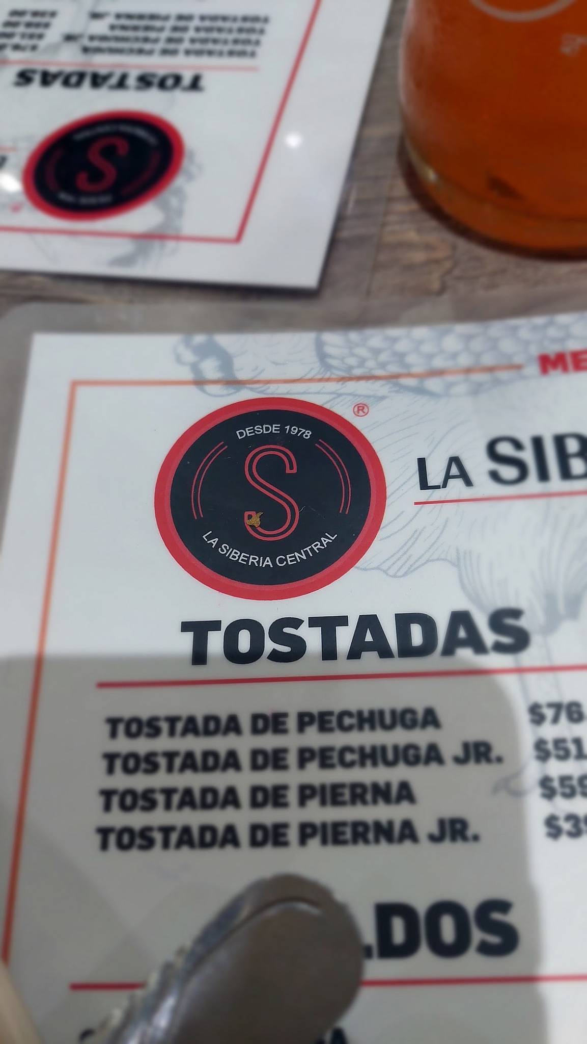 Carta de comida rápida La Siberia Central, Monterrey, Av Rodrigo Gómez 623