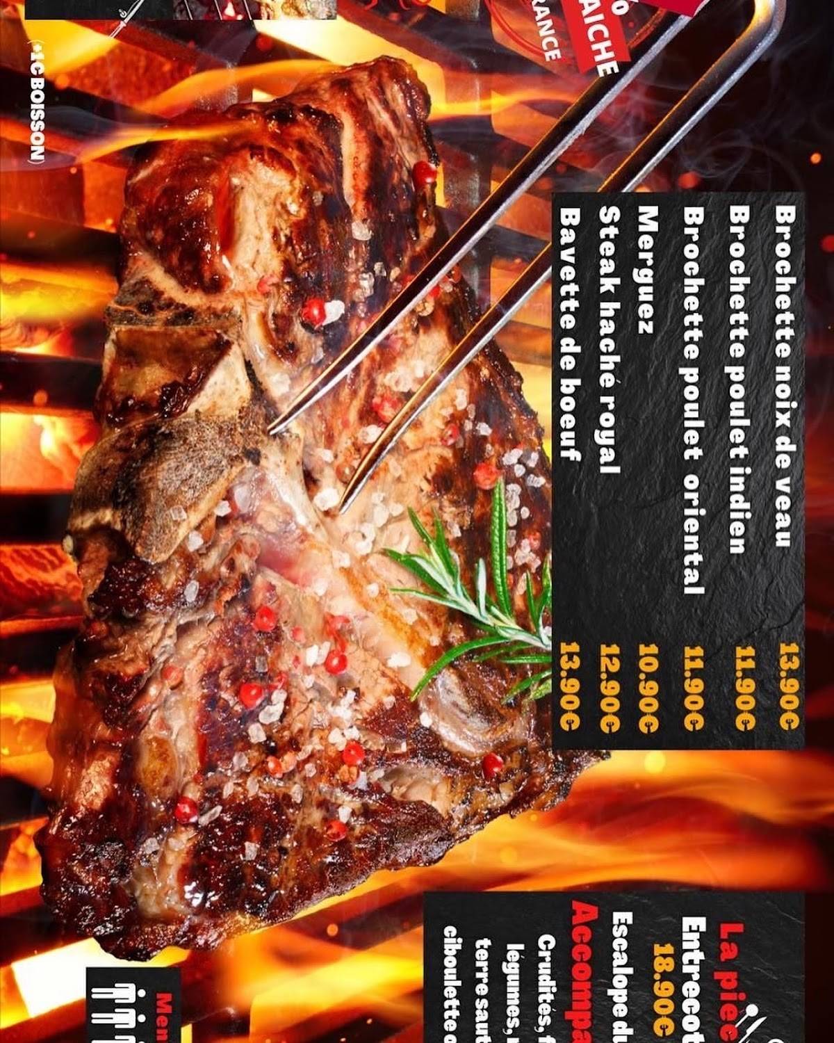 Menu at La grillade nantaise (Halal) restaurant, Nantes
