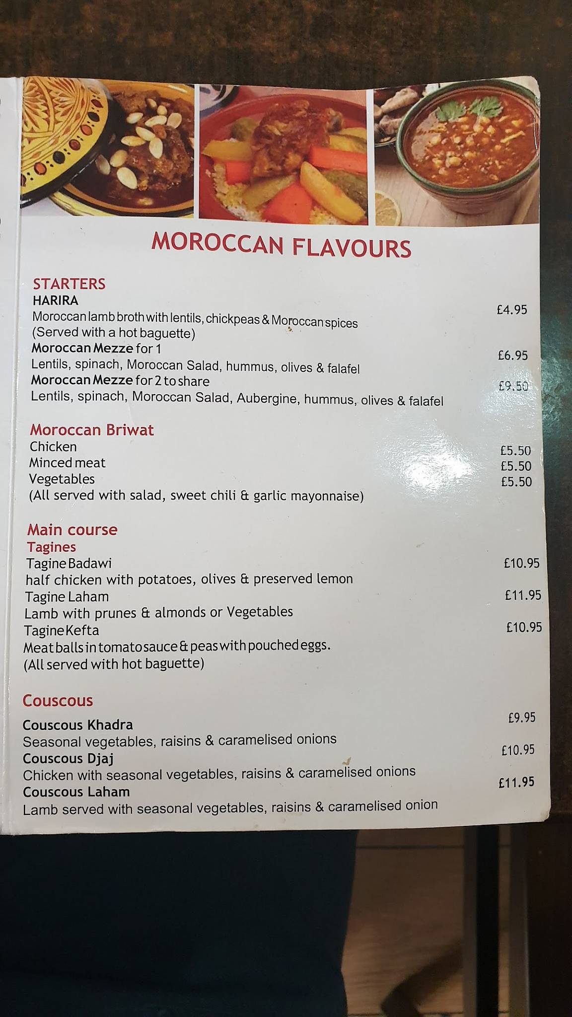 Menu at Le Bon Cafe, Croydon
