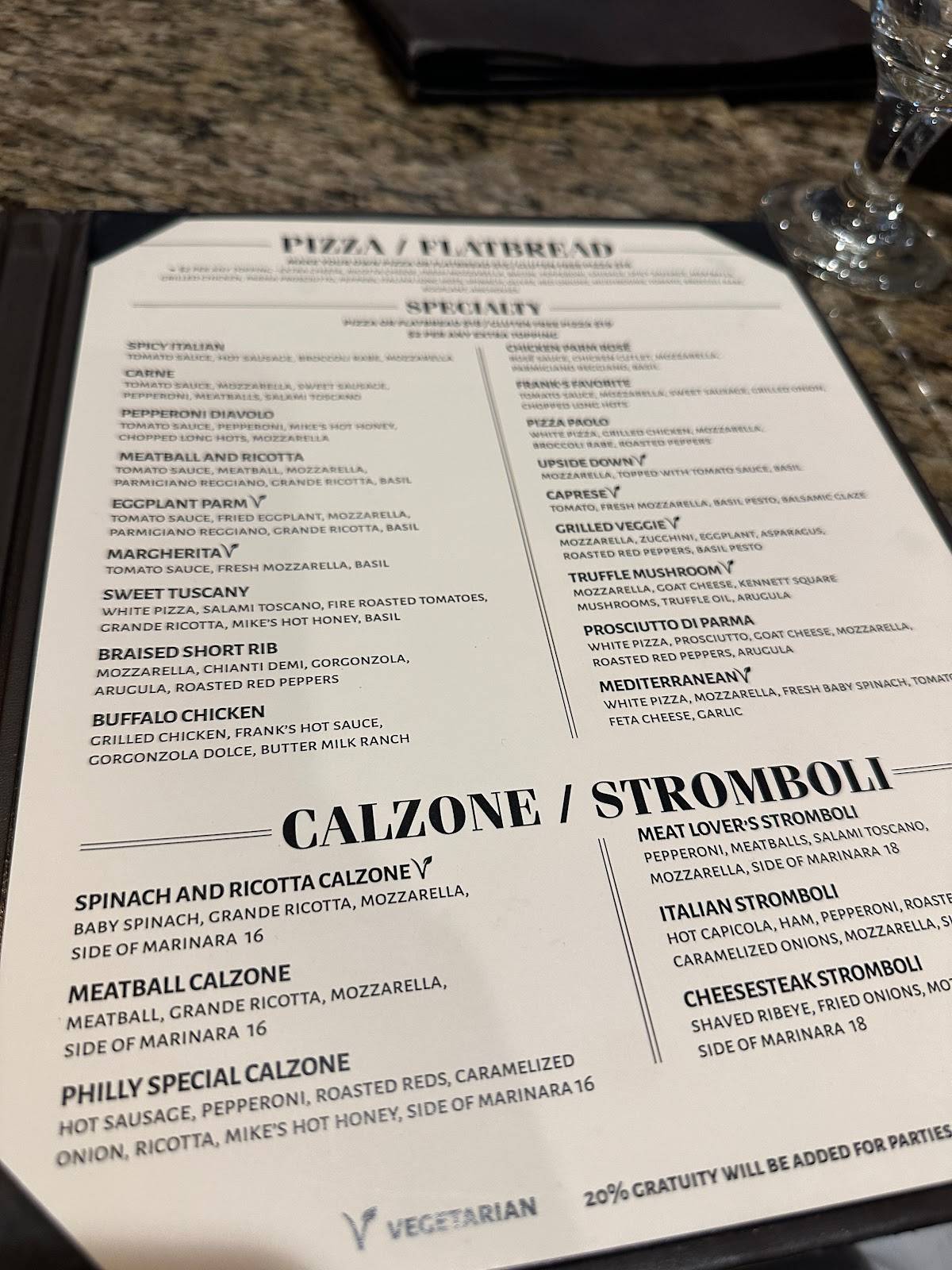 Menu at Limoncello West Chester restaurant, West Chester