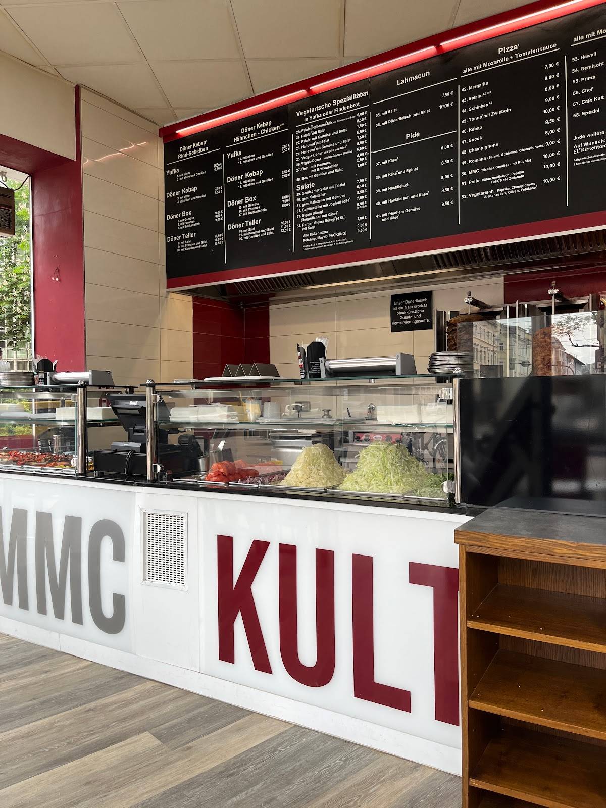 Speisekarte von MMC Kult restaurant, Stuttgart