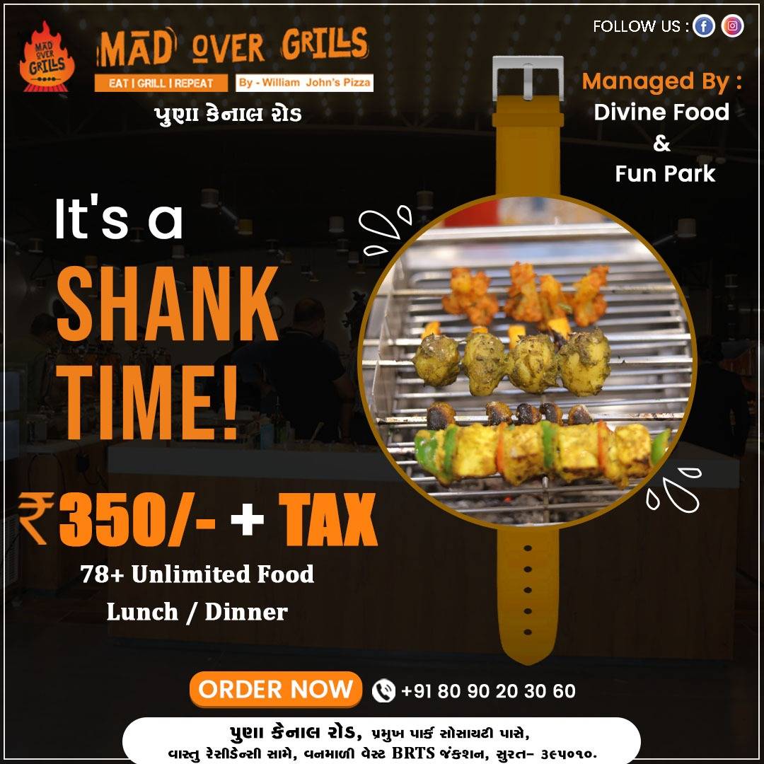 Menu at Mad Over Grill, Surat