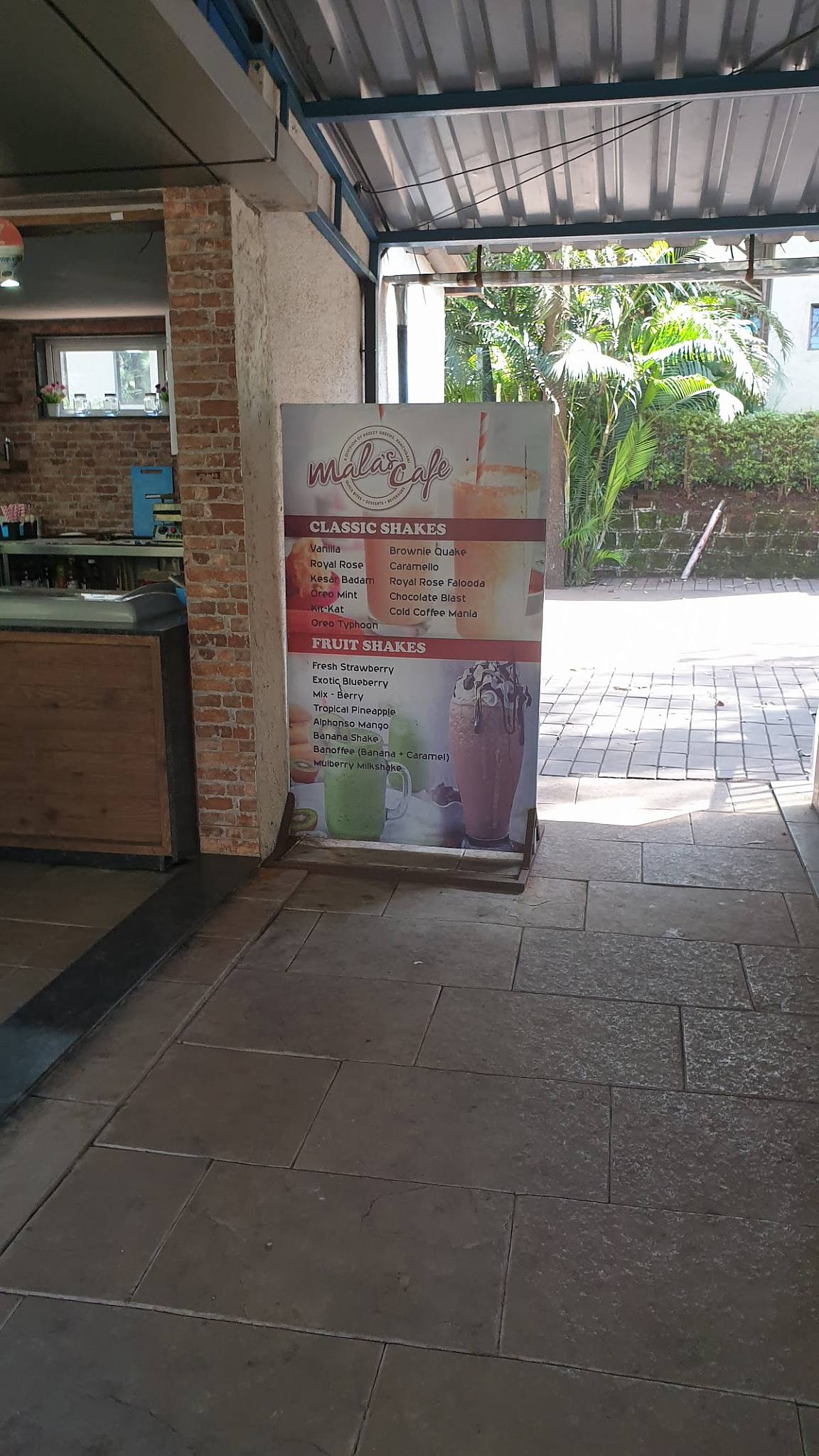 Menu at Malas Farm, Mahabaleshwar