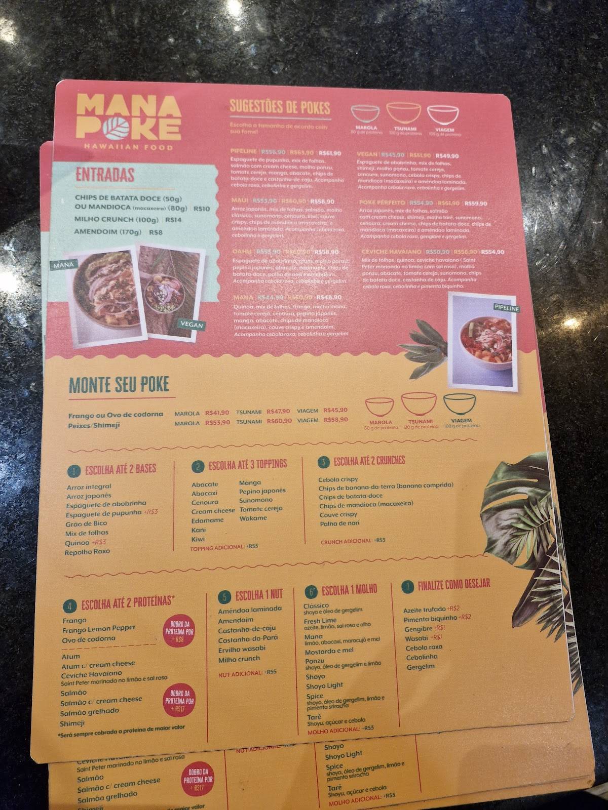 Menu em Mana Poke - Recife restaurante, Recife