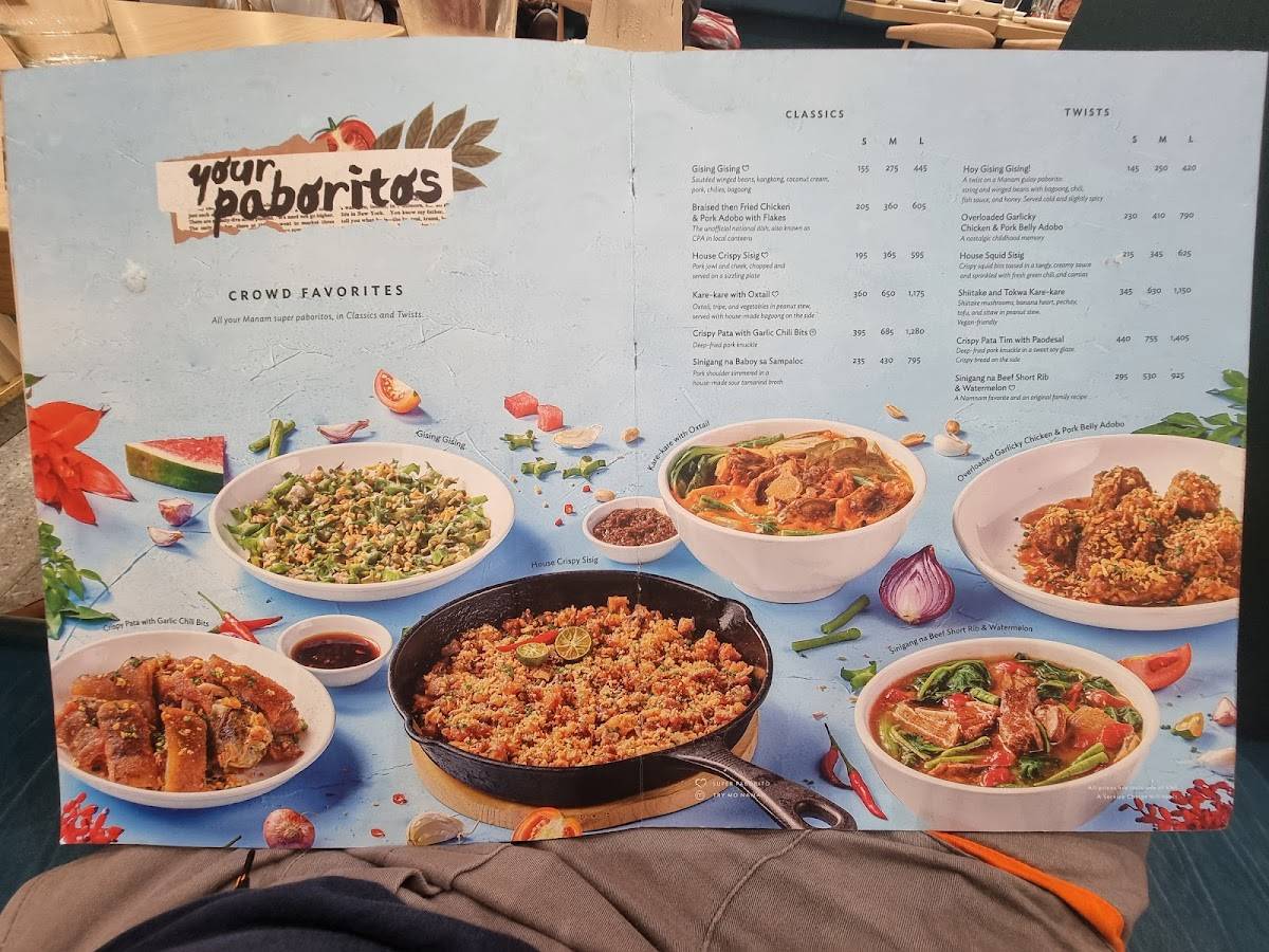 Carta de Manam Comfort Filipino Lucky Chinatown Mall Manila, Manila