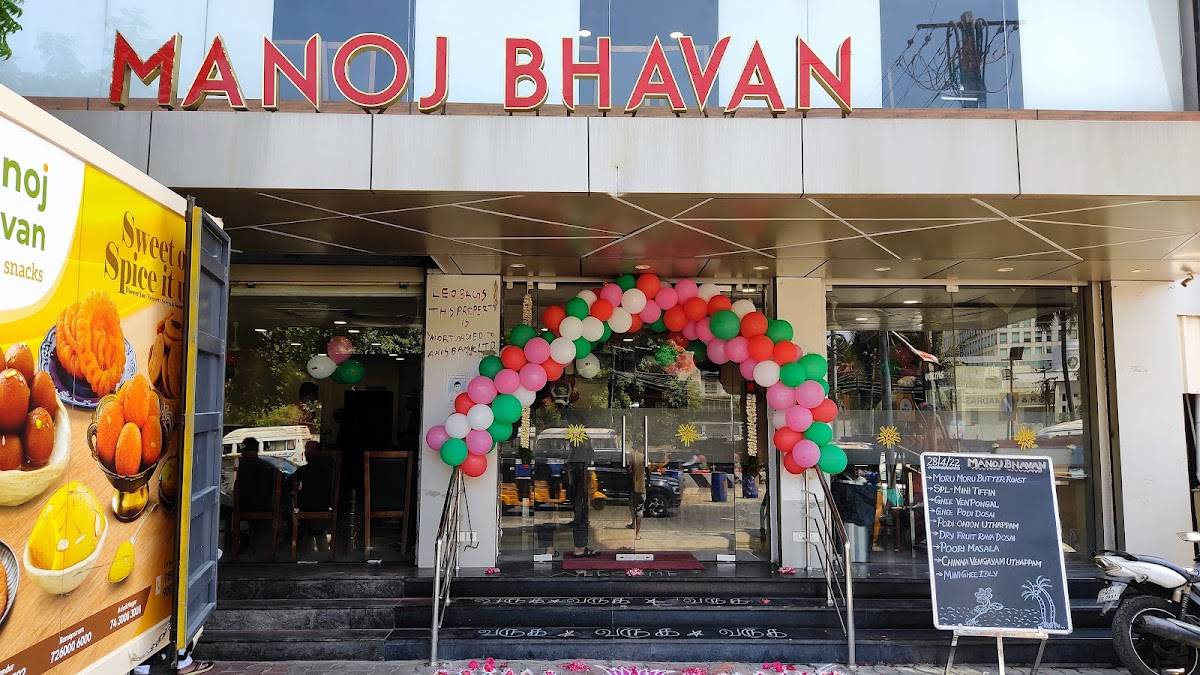 Menu at Manoj Bhavan Veg Restaurant, Chennai