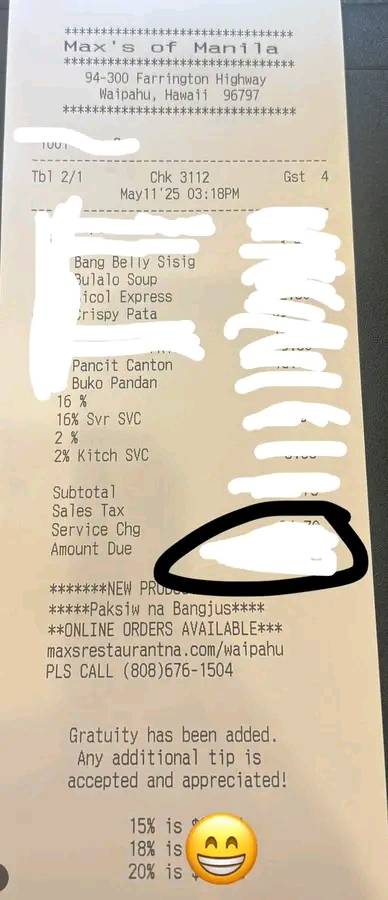 Menu at Max's Restaurant Waipahu, Cuisine of the Philippines, Waipahu ...