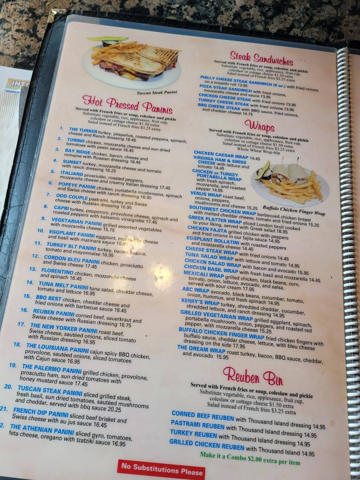 Menu at Mays Landing Diner restaurant, Hamilton Township, Harding Hwy