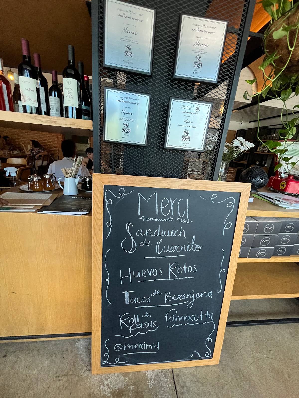 Menu at Merci - Homemade food restaurant, Merida, Plaza San Angelo