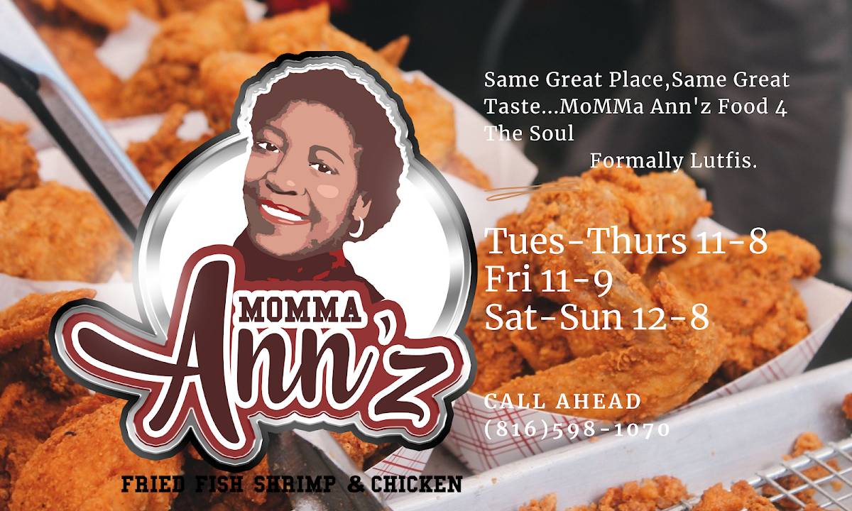 Menu at Momma Ann'z Fried Fish, Shrimp & Chicken restaurant, Blue ...